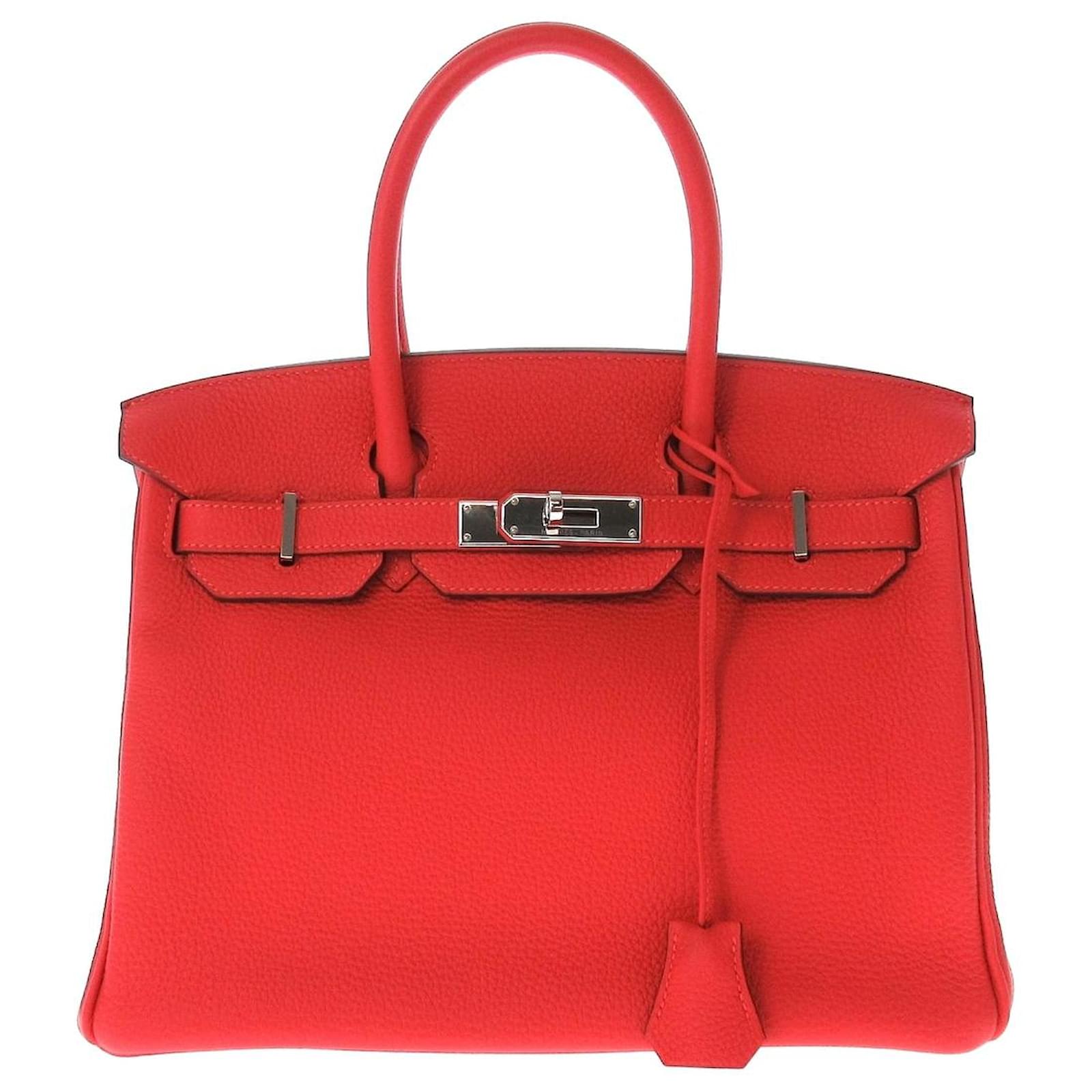 Hermès HERMES BIRKIN 30 Red Leather ref.1125529 - Joli Closet