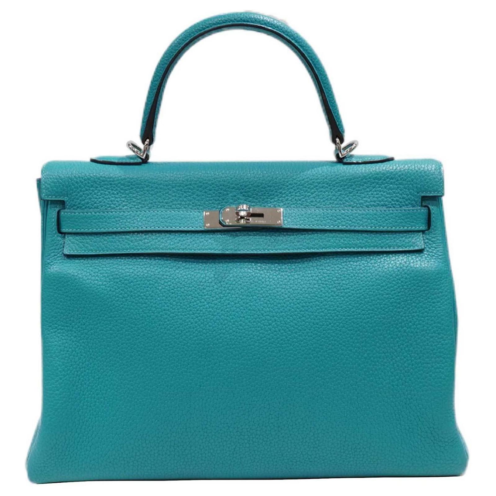 Hermès hermes kelly 35 Blue Leather ref.1125879 - Joli Closet