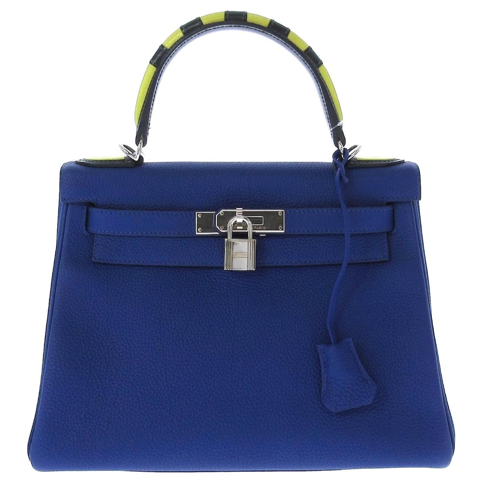 Hermès Herm s Kelly 28 Blue Leather ref.1126888 - Joli Closet