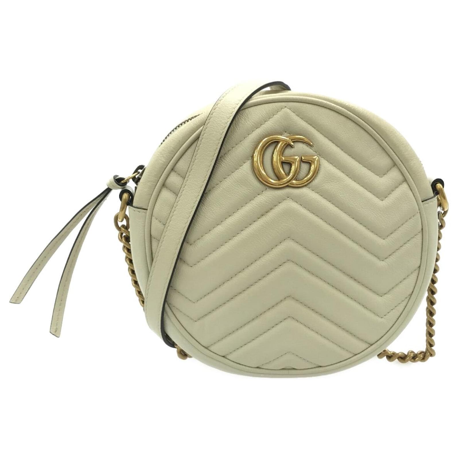 Gucci GG Marmont White Leather ref.1127880 - Joli Closet
