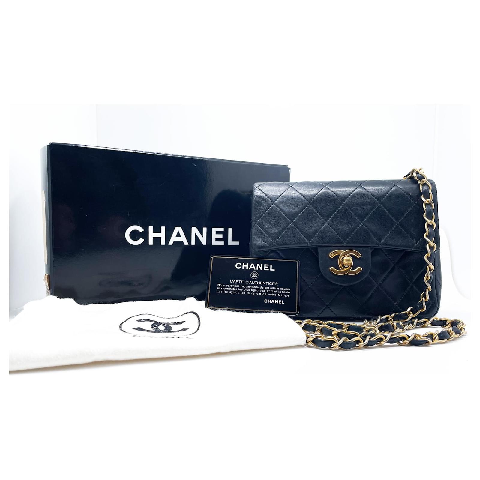 Chanel Mini Timeless handbag in black quilted leather ref.1130378 ...