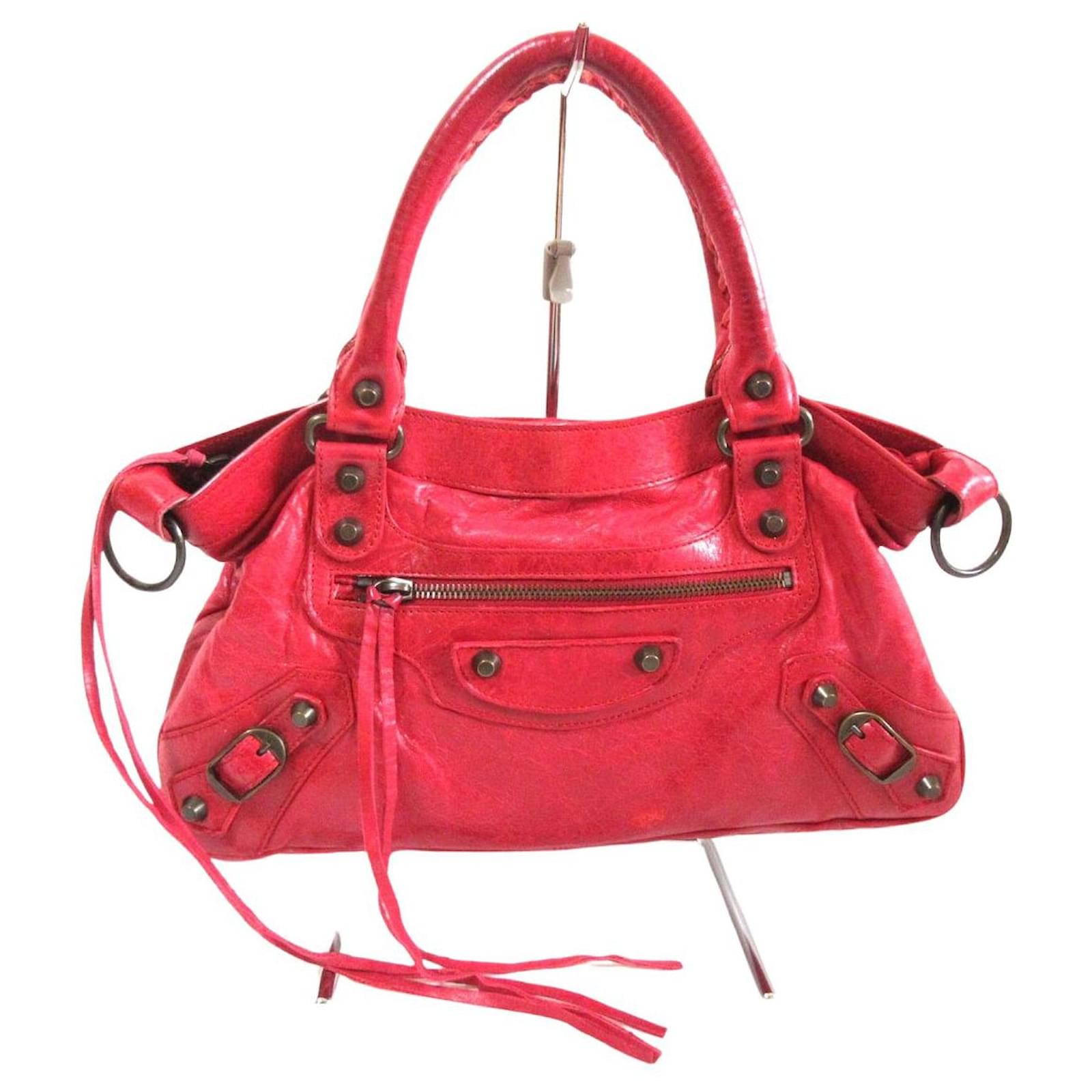 Balenciaga First Red Leather ref.JC1131377 (Sold) - Joli Closet