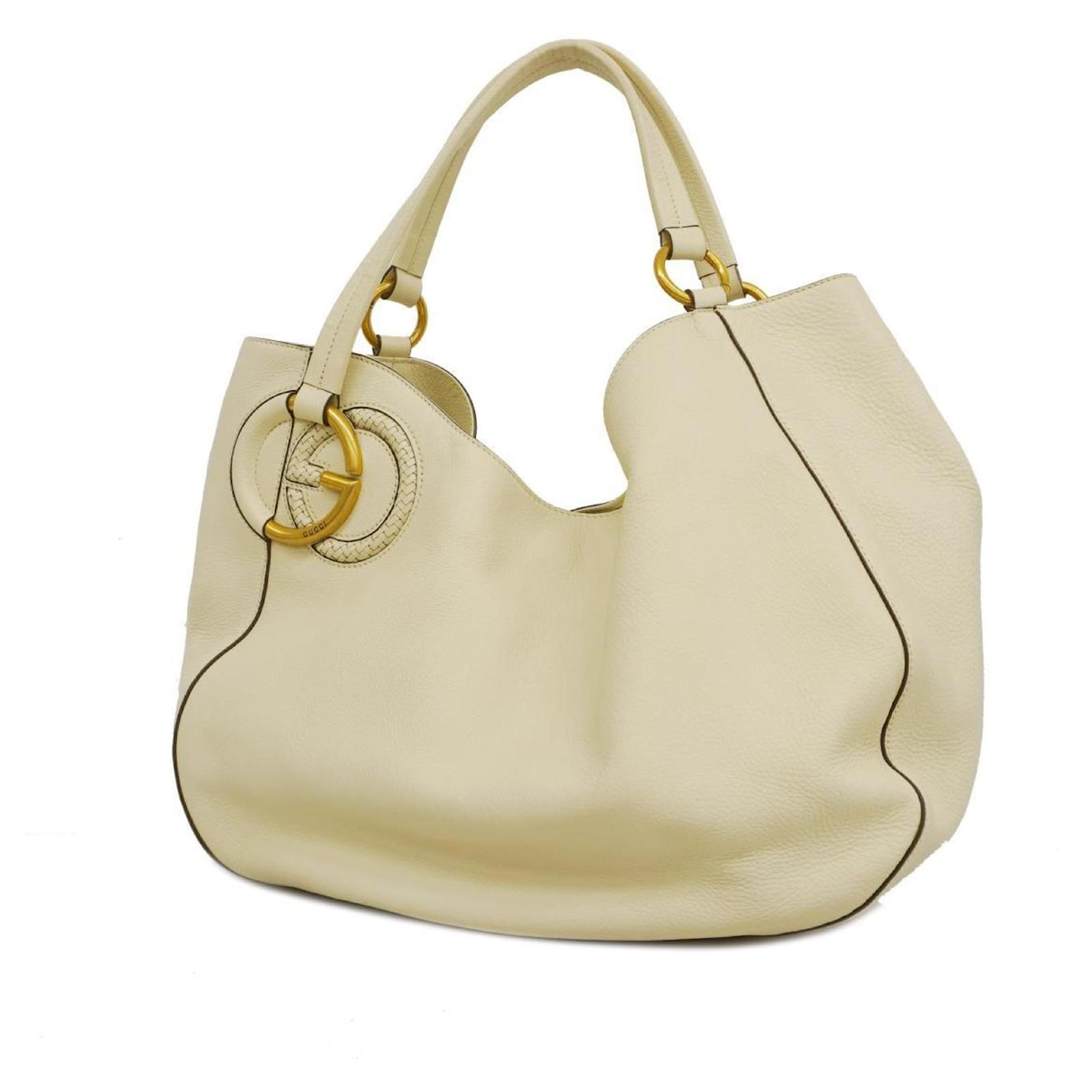 Gucci Interlocking G Beige Leather ref.1133610 - Joli Closet
