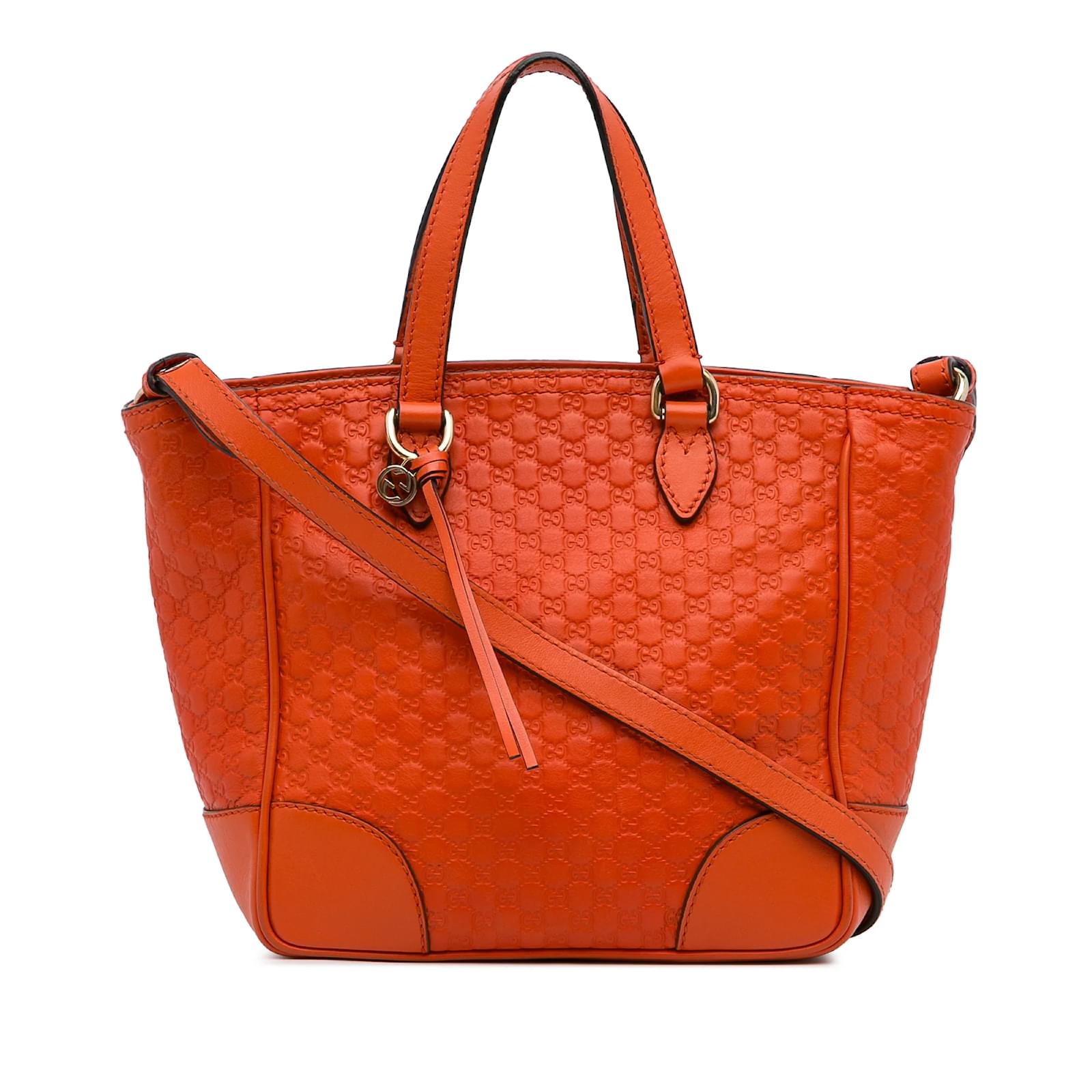 Orange Gucci Microguccissima Bree Satchel Leather ref.1135874 - Joli Closet
