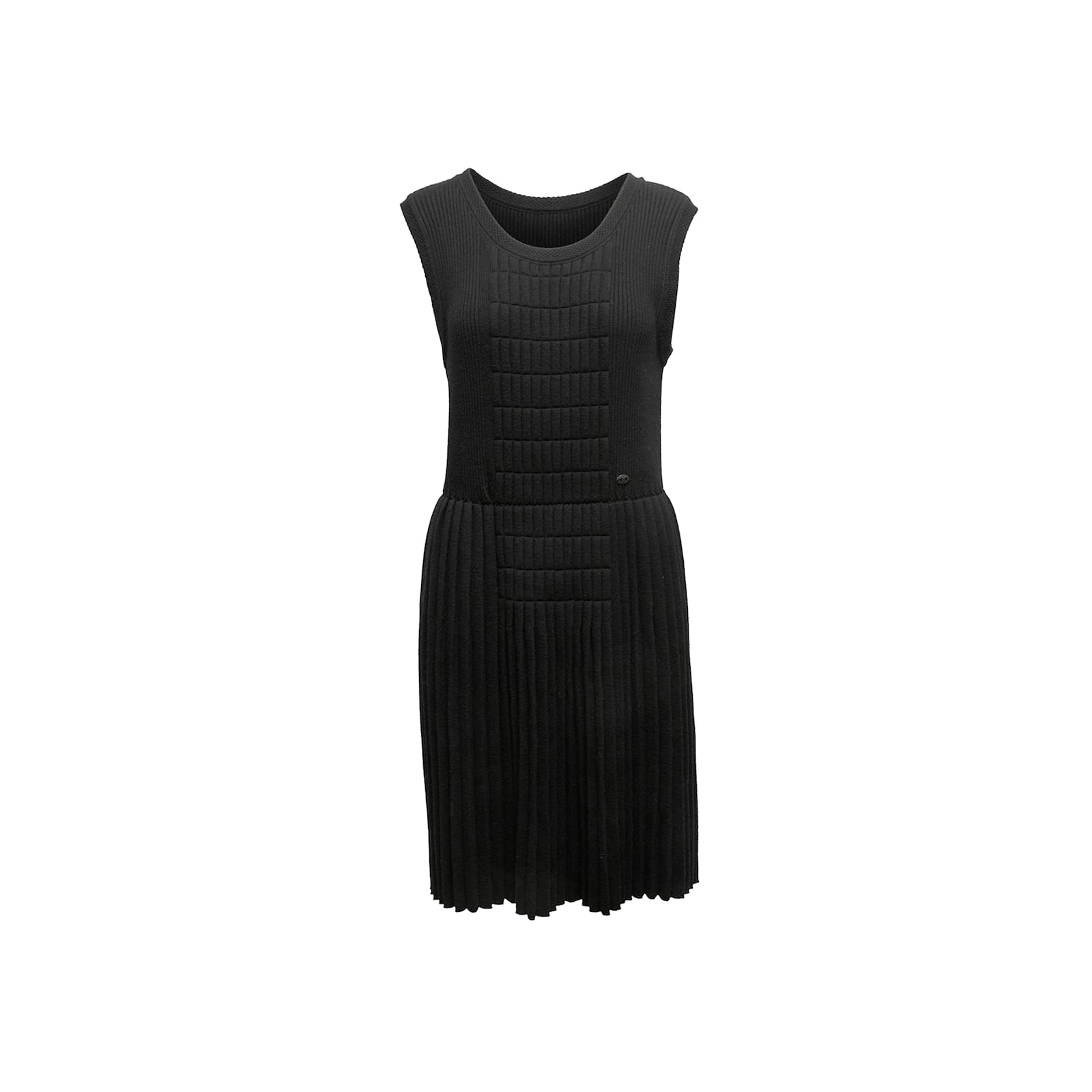 Black Chanel Fall/Winter 2007 Wool Dress Size FR 46 ref.1136162 - Joli ...