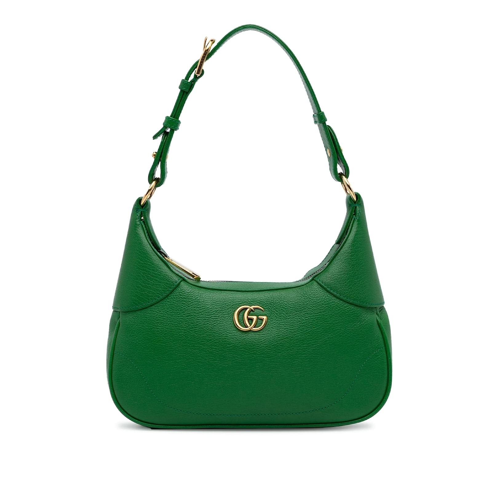 Green Gucci Small Aphrodite Satchel Leather ref.1137071 - Joli Closet