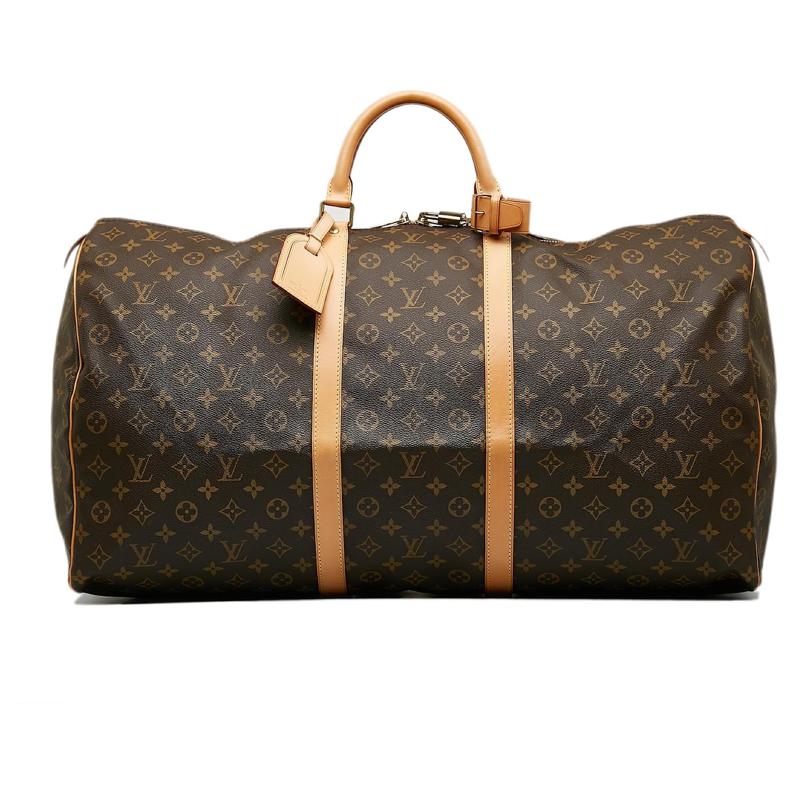 Louis Vuitton Brown Monogram Keepall 60 Cloth ref.1138154 - Joli Closet
