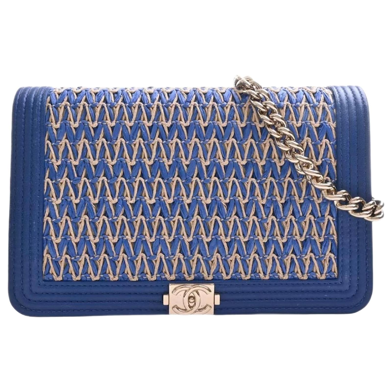 Chanel Boy Blue Leather ref.1138897 - Joli Closet