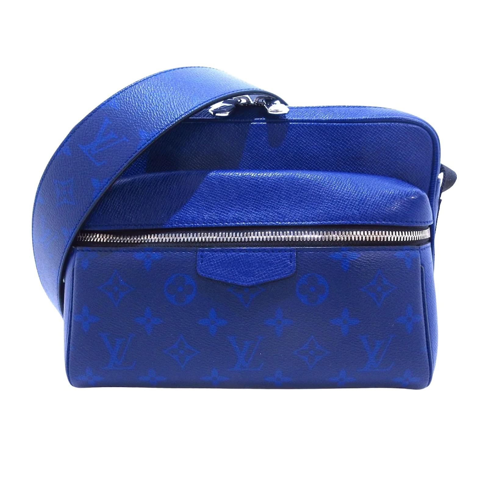Louis Vuitton messager extérieur Cuir Bleu ref.1139683 - Joli Closet