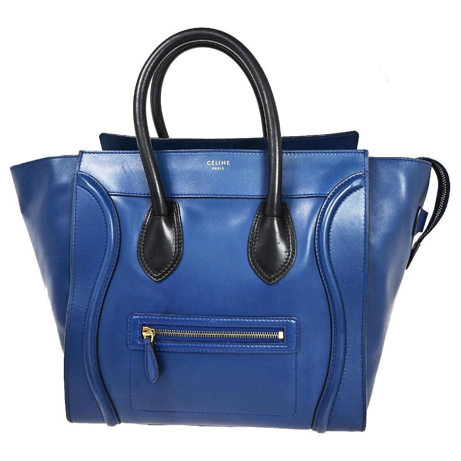 Céline Luggage Phantom Blue Leather ref.1140841 - Joli Closet