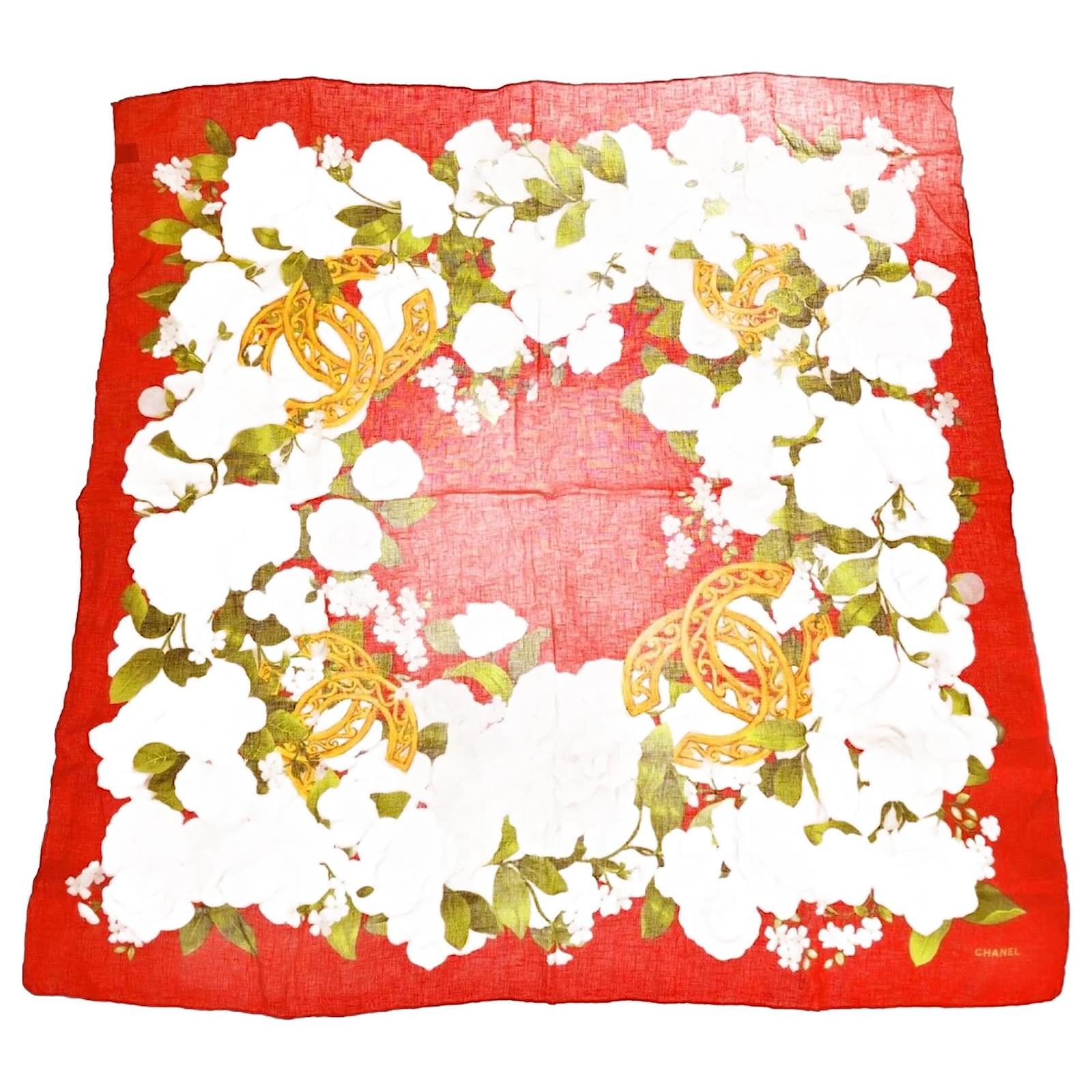 Chanel Camellia Red Linen ref.1141615 - Joli Closet