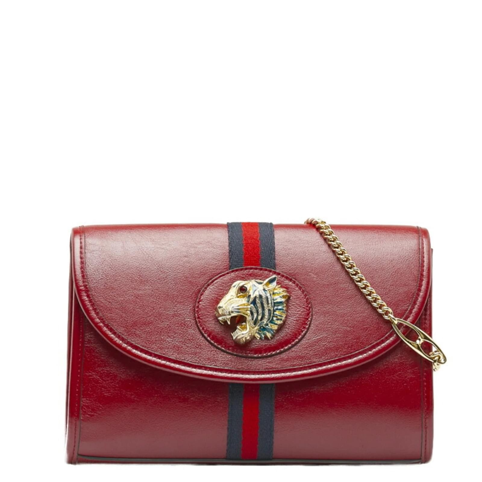 Gucci Rajah Red Leather ref.1147891 - Joli Closet