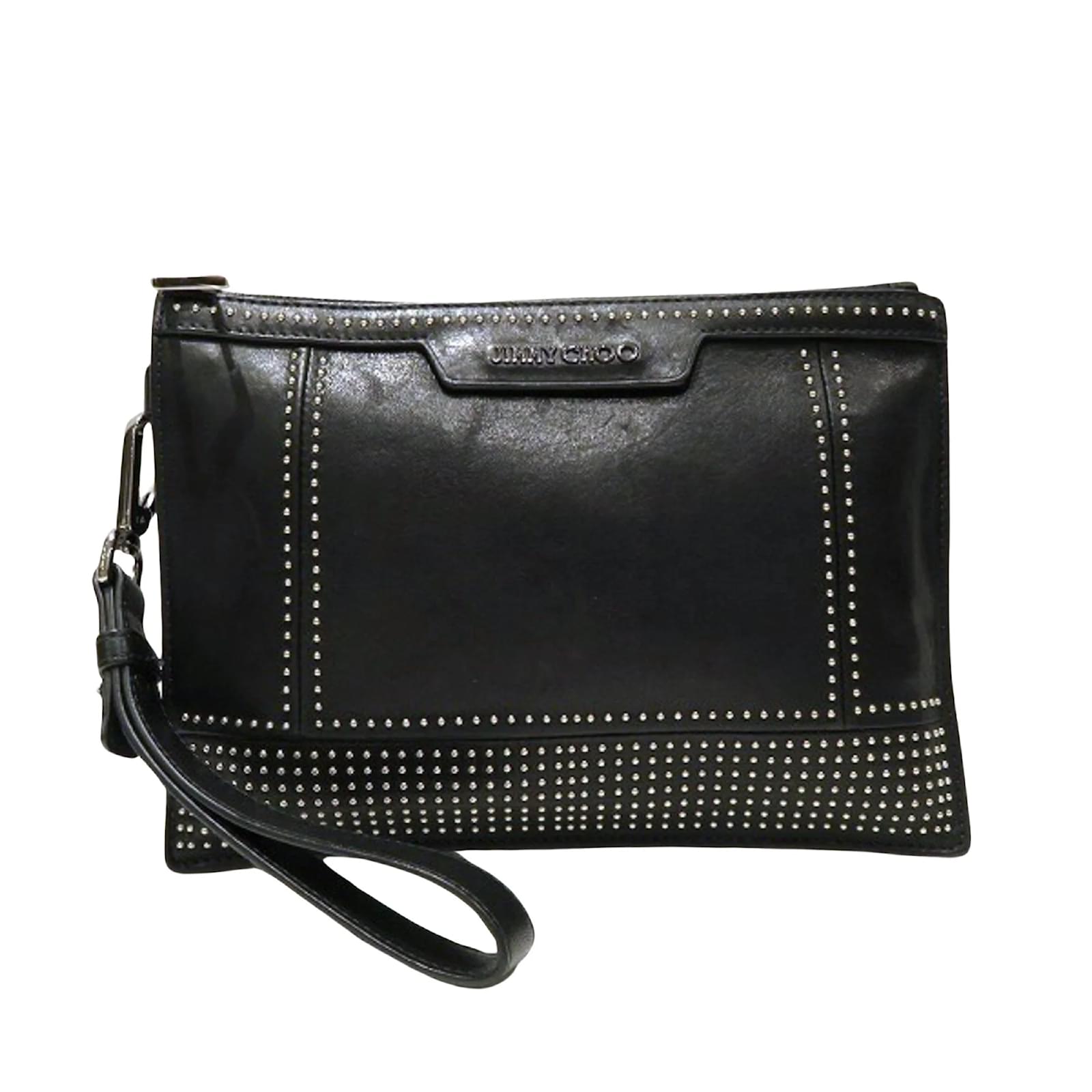 Jimmy Choo DEREK Black Leather ref.1150006 - Joli Closet