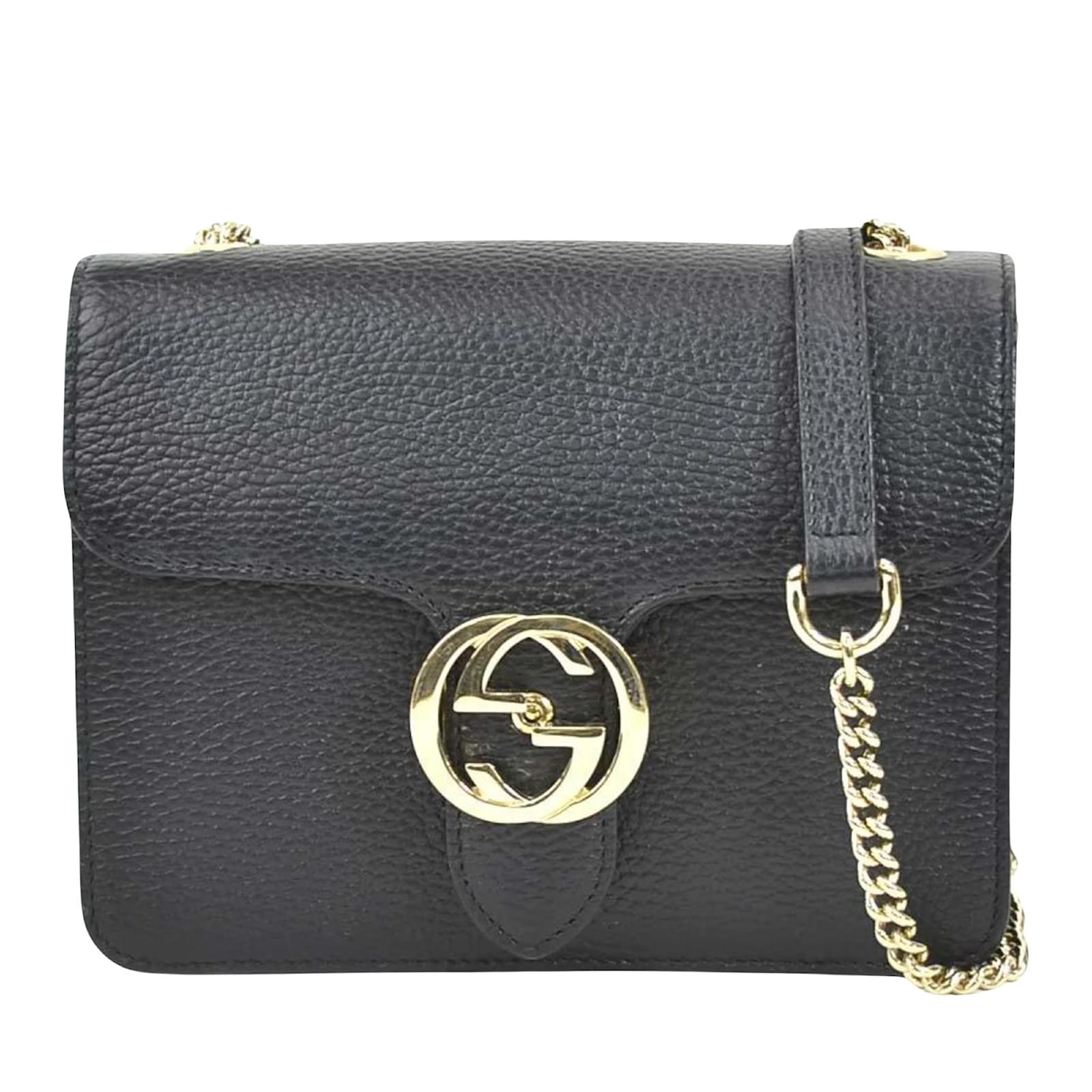 Gucci interlocking Black Leather ref.1150015 - Joli Closet