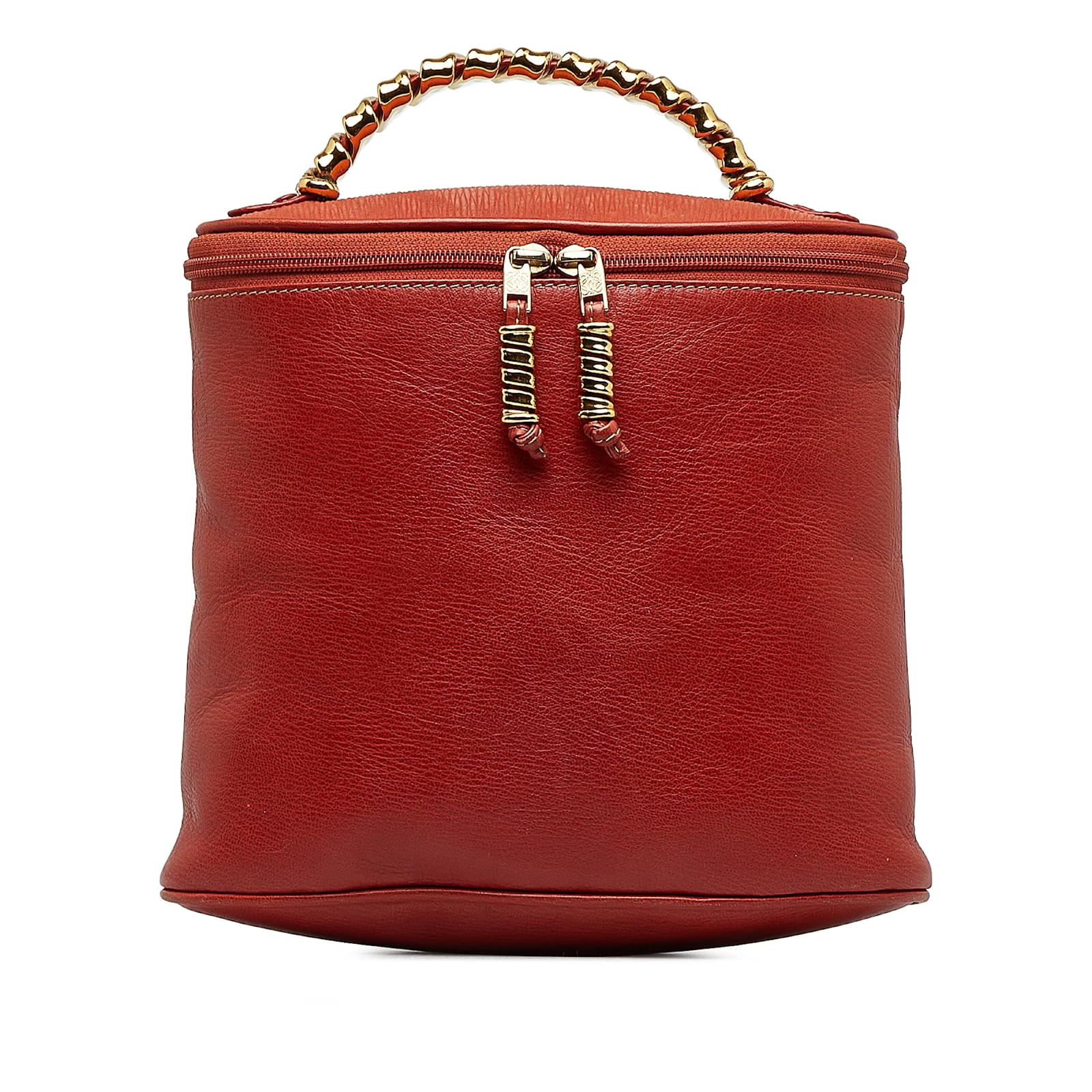 Red Loewe Velasquez Twist Vanity Bag Leather ref.1150611 - Joli Closet
