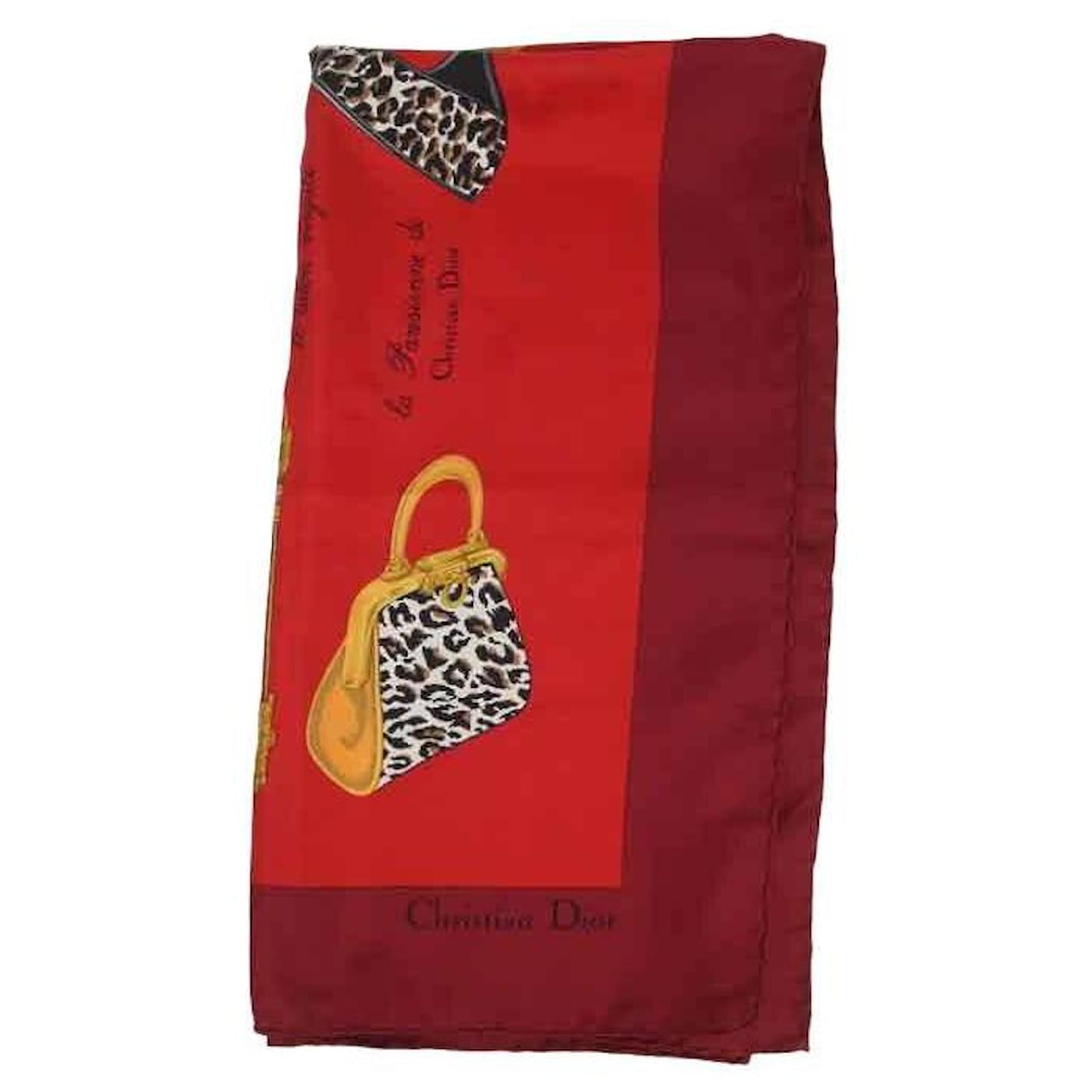 Dior Square silk Red ref.1152688 - Joli Closet