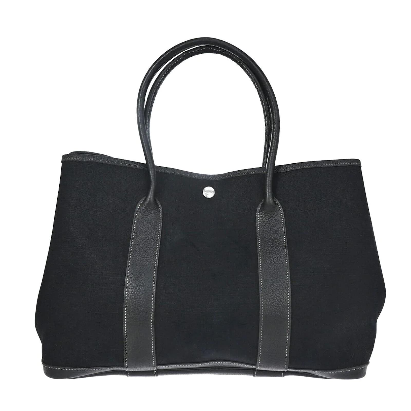 Hermès Garden Party Black Cloth ref.1152836 - Joli Closet