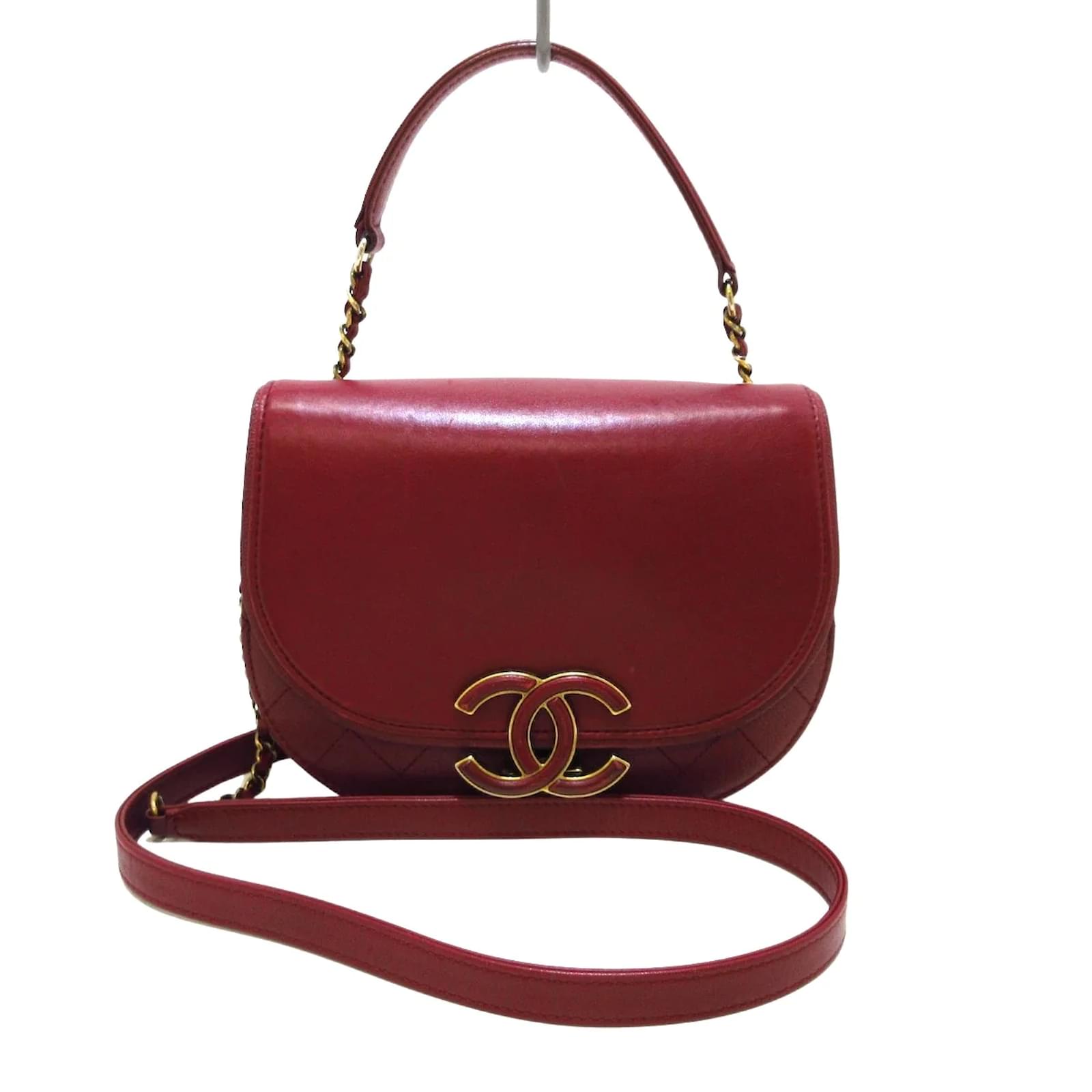 Chanel Coco Curve Dark red Leather ref.1153506 - Joli Closet