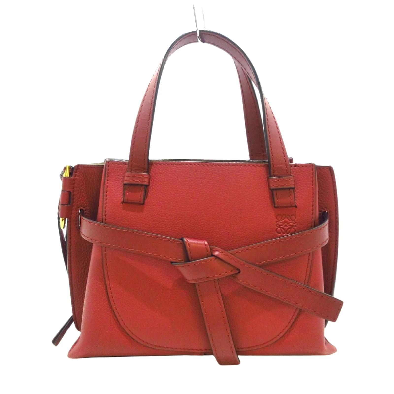 Loewe Gate Dark red Leather ref.1153543 - Joli Closet