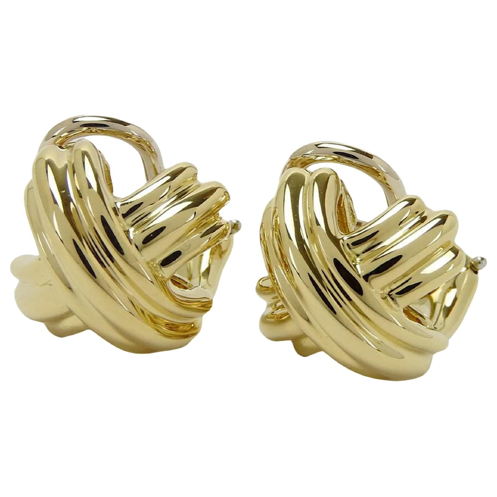 Tiffany & Co Signature Cross Golden Yellow gold ref.1154786 - Joli Closet