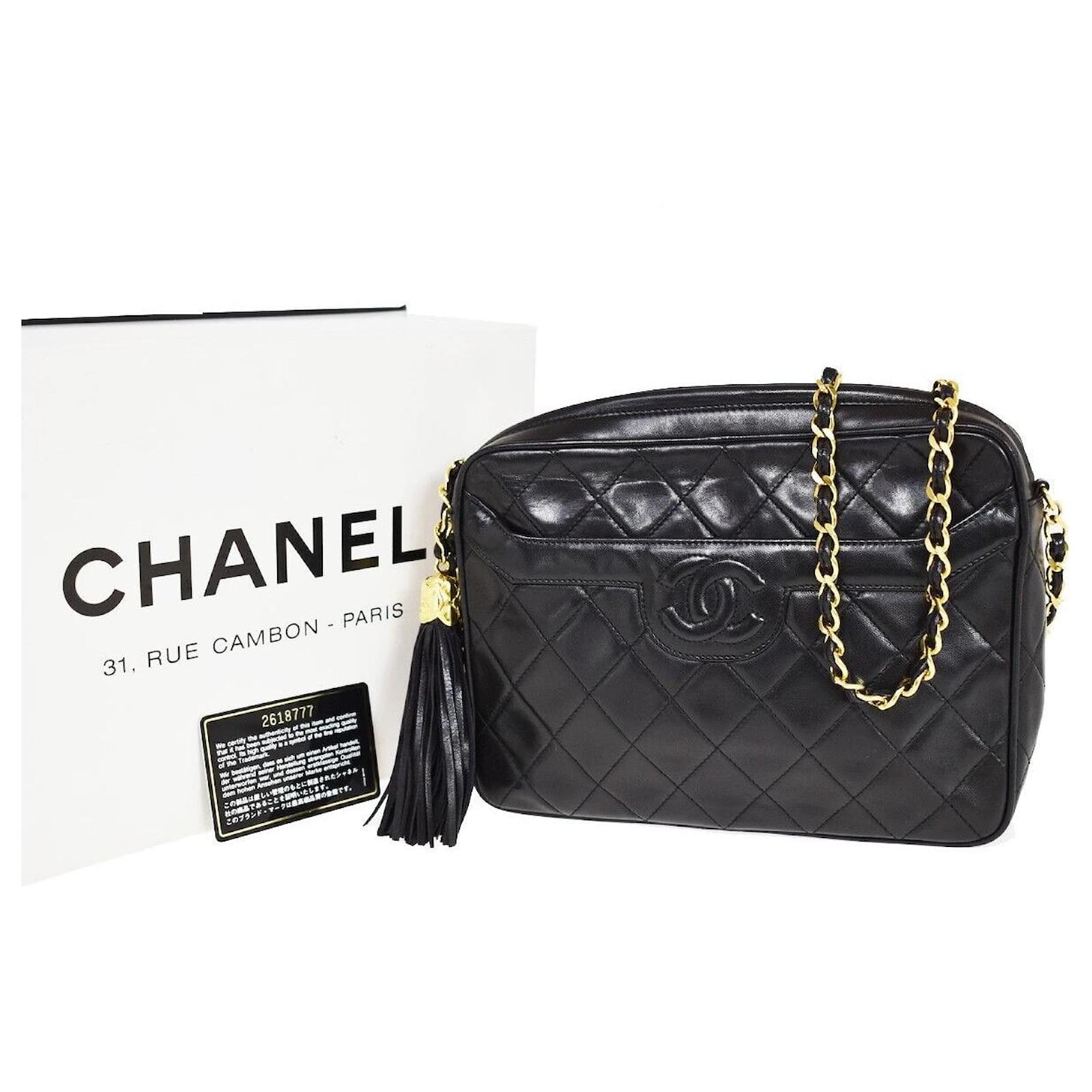Timeless Chanel Camera Black Leather ref.1156326 - Joli Closet