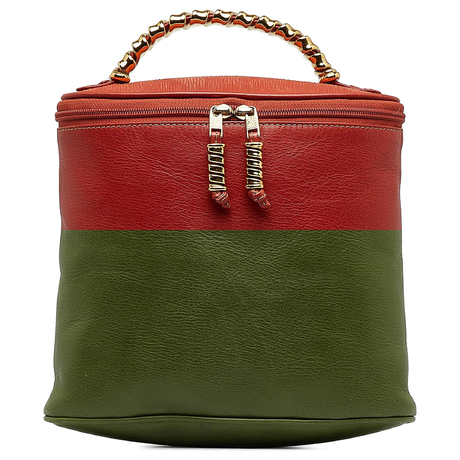 Loewe Red Velasquez Twist Vanity Bag Leather Pony-style calfskin ref ...