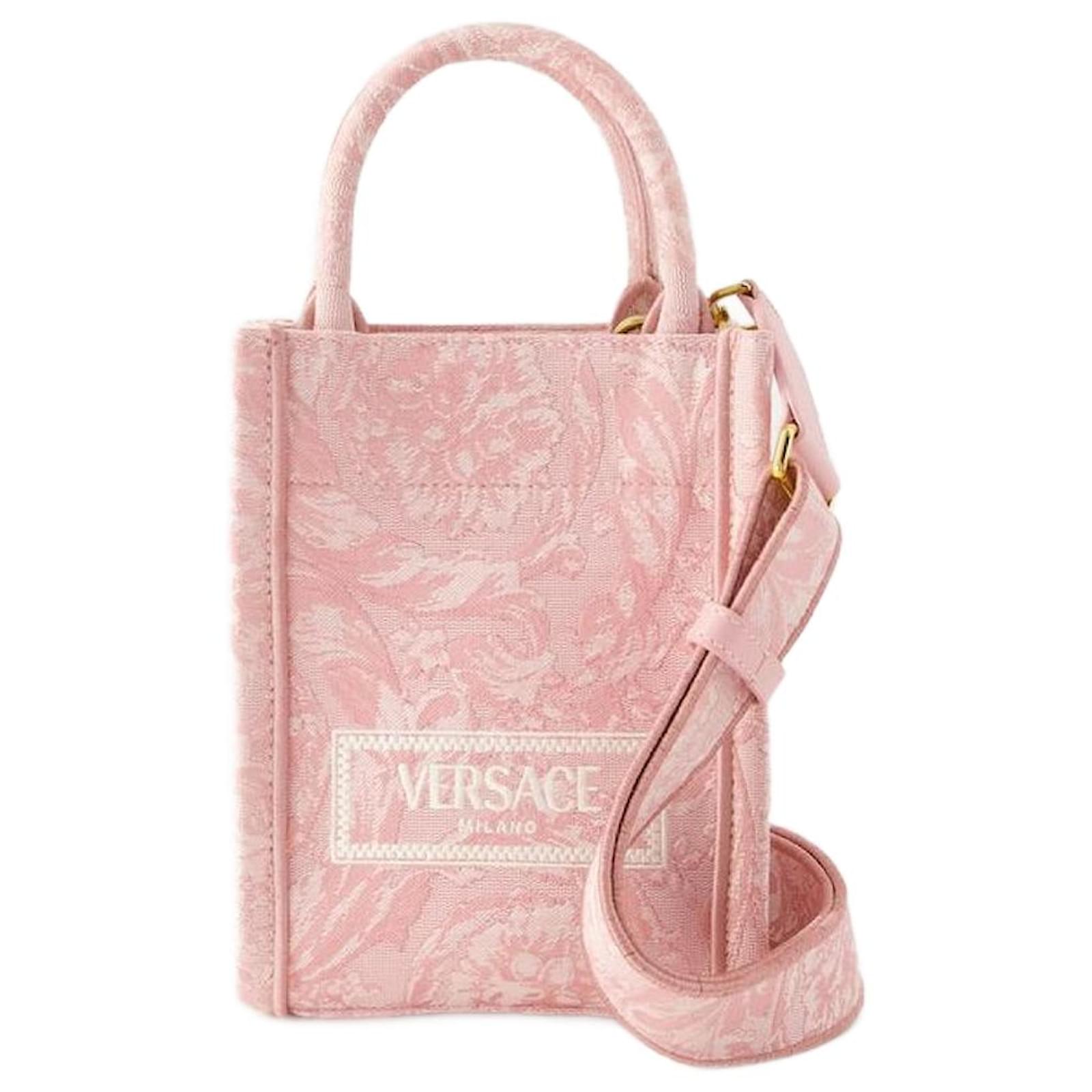 Handbags VERSACE Pink Cotton ref.JC1157865 (Sold) - Joli Closet