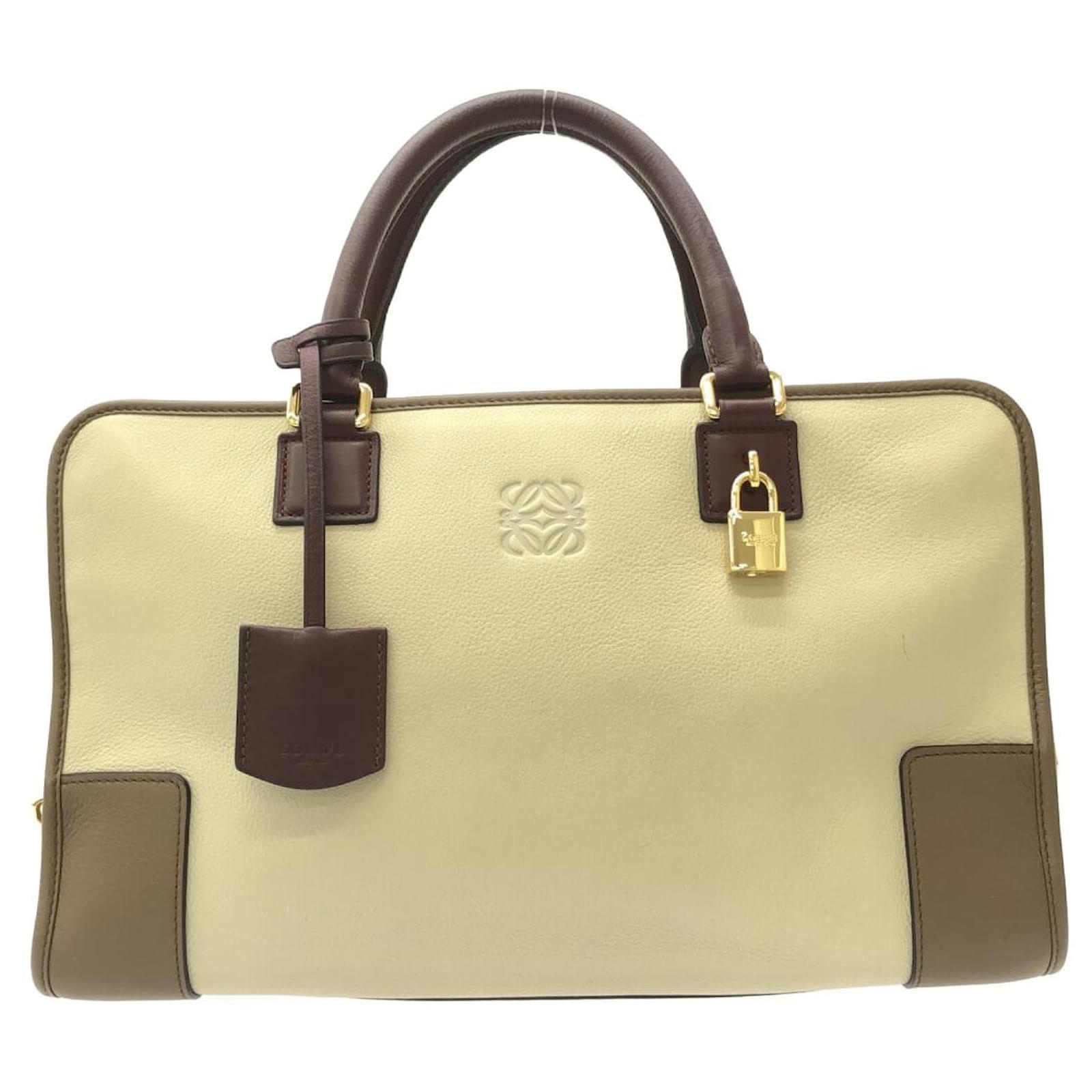 LOEWE AMAZONA Cream Leather ref.1159759 - Joli Closet