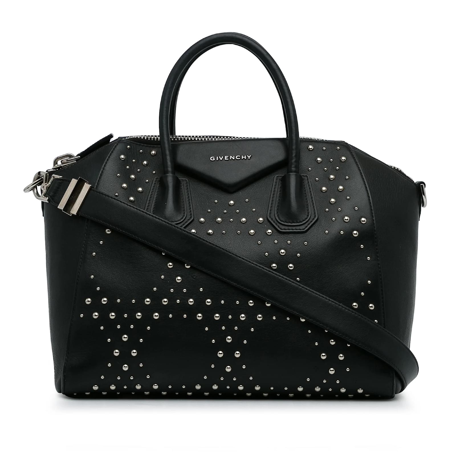Black Givenchy Medium Studded Leather Antigona Satchel ref.1160205 ...