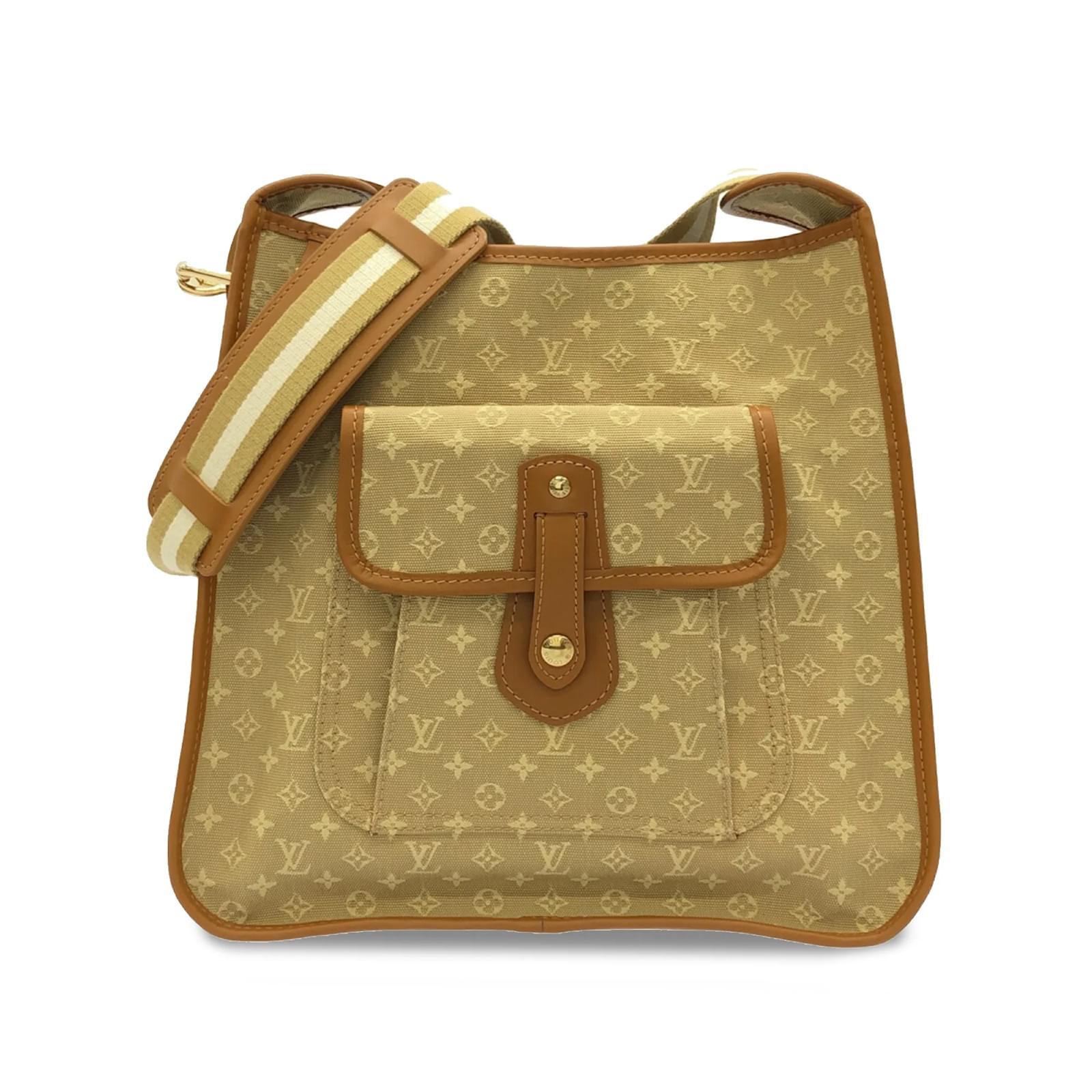 Tan Louis Vuitton Monogram Mini Lin Mary Kate Crossbody Bag Camel ...
