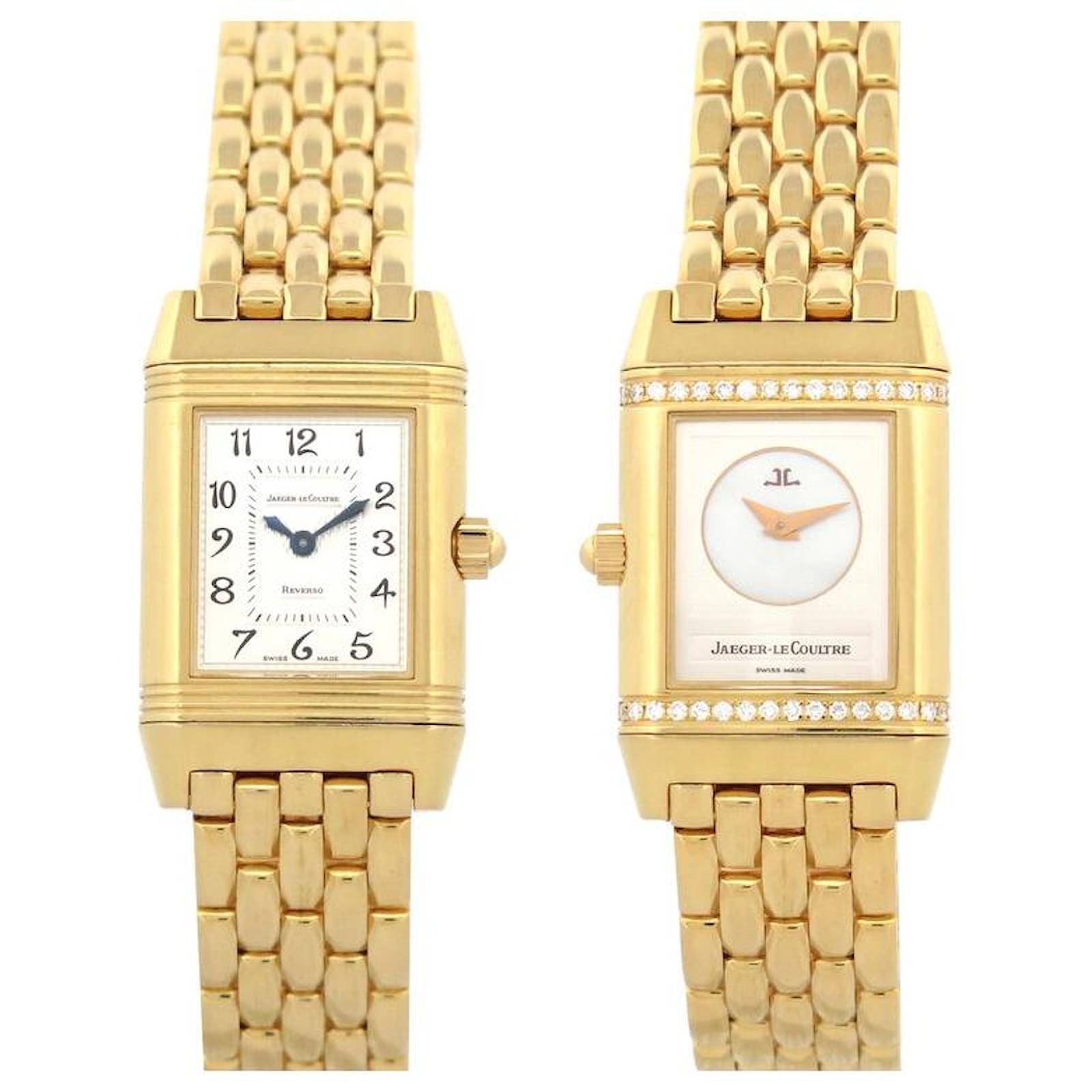 JAEGER LECOULTRE REVERSO DUETTO LADY WATCH 266.1.44 In gold 18K ...
