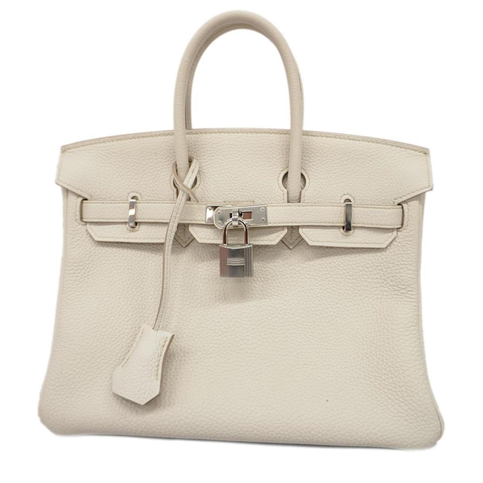 Hermès HERMES BIRKIN 25 Cream Leather ref.1163135 - Joli Closet
