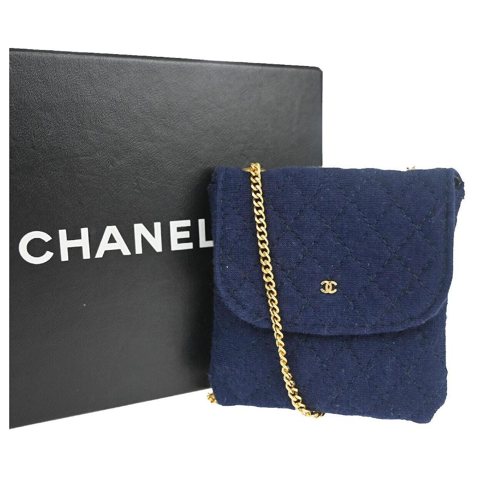 Timeless Chanel Navy blue Cotton ref.1167049 - Joli Closet