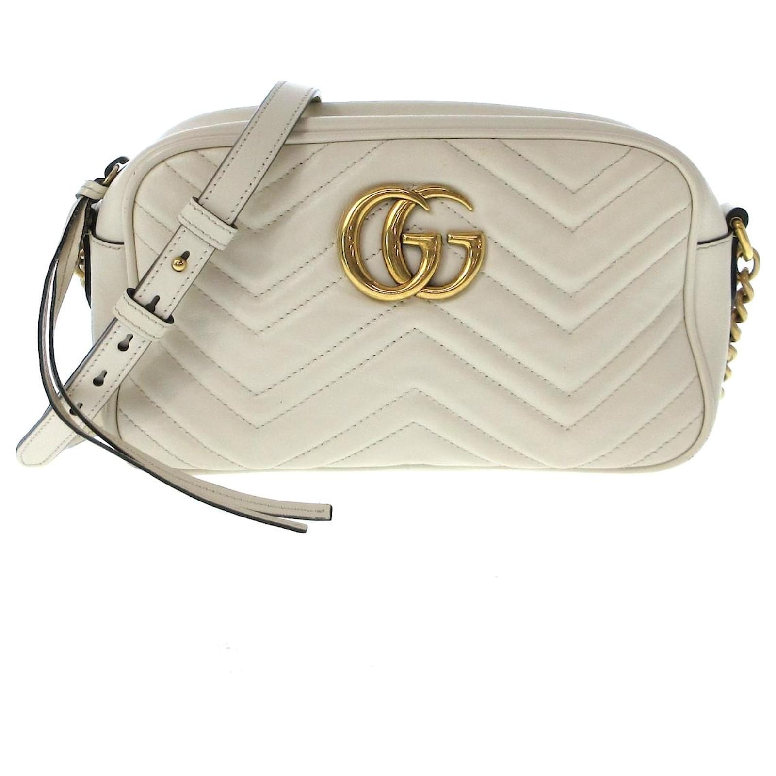 Gucci GG Marmont White Leather ref.1168942 - Joli Closet