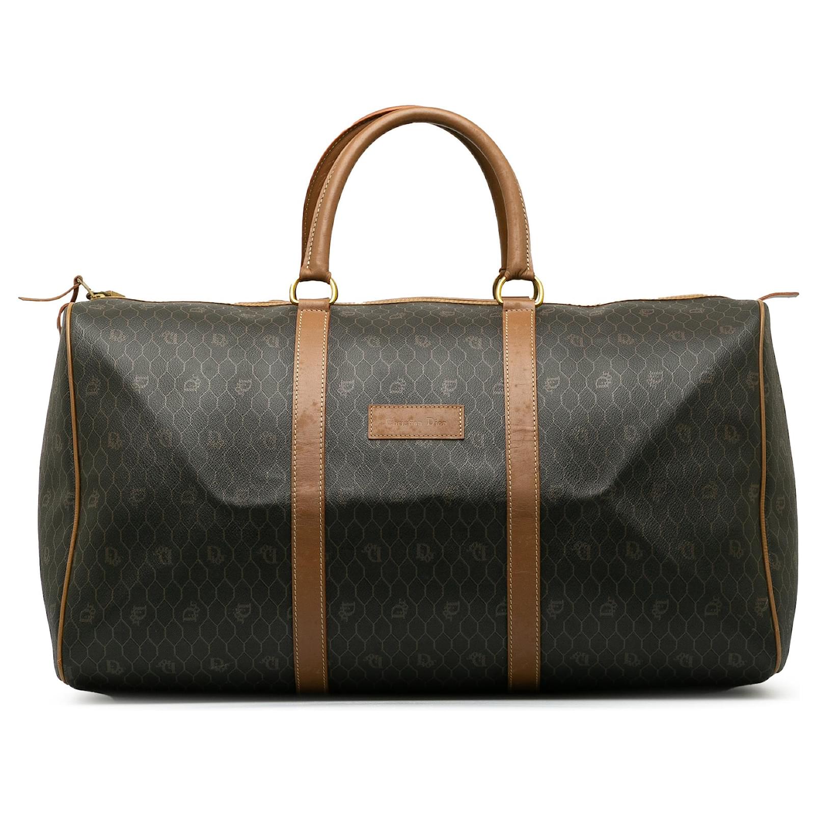 Dior Black Honeycomb Travel Bag Cloth Cloth ref.1172186 - Joli Closet