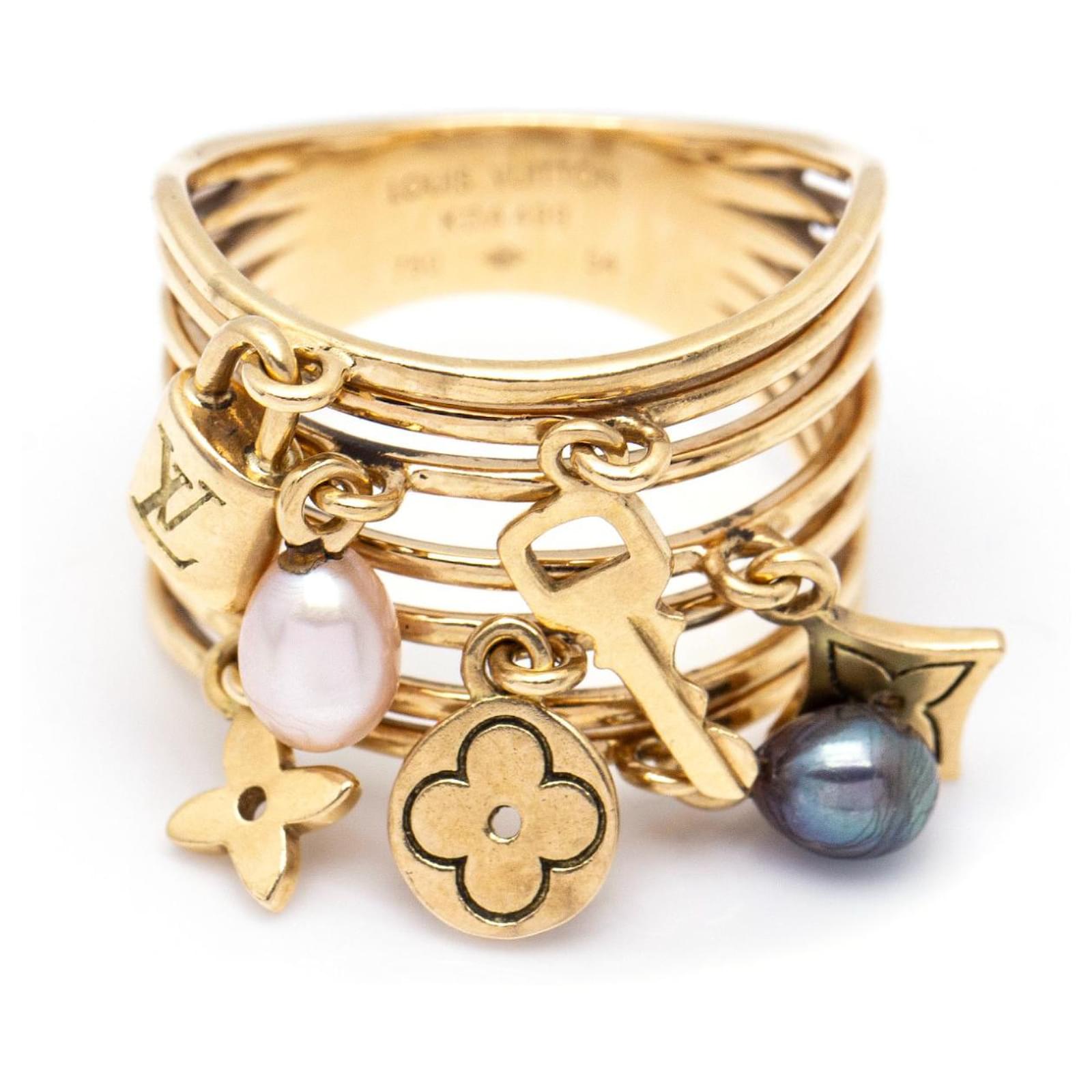 Original LOUIS VUITTON Ring in Yellow Gold Golden ref.1176973 - Joli Closet