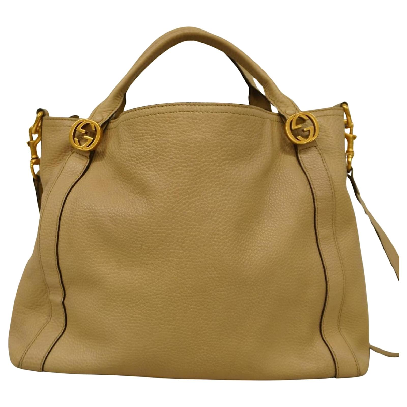 Gucci Miss GG Beige Leather ref.1177404 - Joli Closet