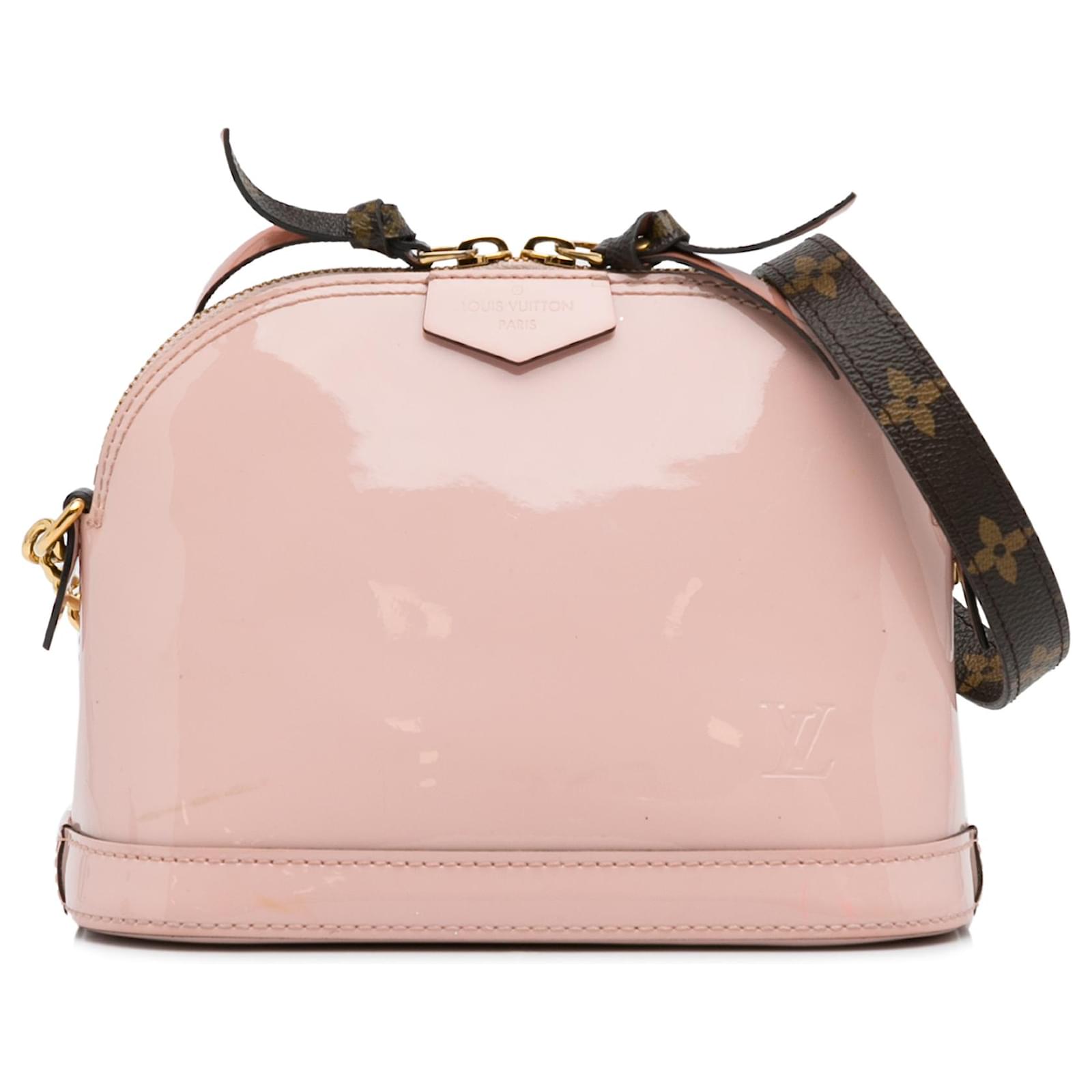 Louis Vuitton Pink Monogram and Vernis Mini Alma Chain Crossbody ...