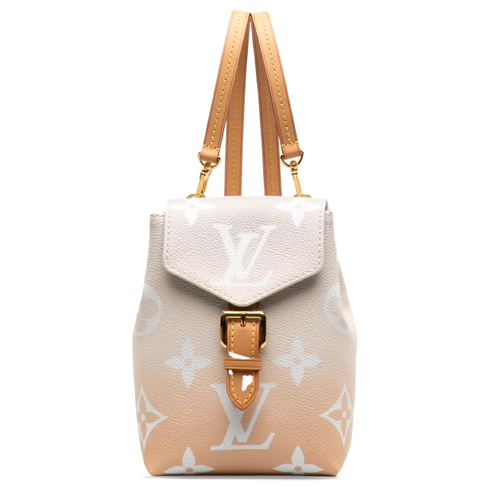 Louis Vuitton Orange Monogram Giant By The Pool Tiny Backpack Cloth ref ...