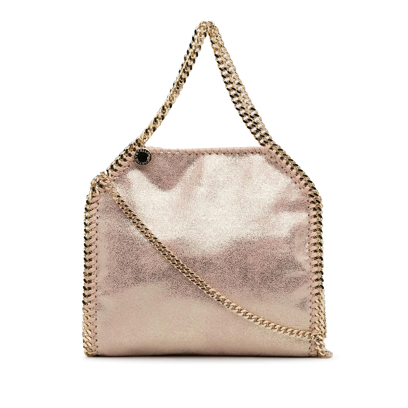 Stella Mc Cartney Pink Stella McCartney Metallic Falabella Satchel ...