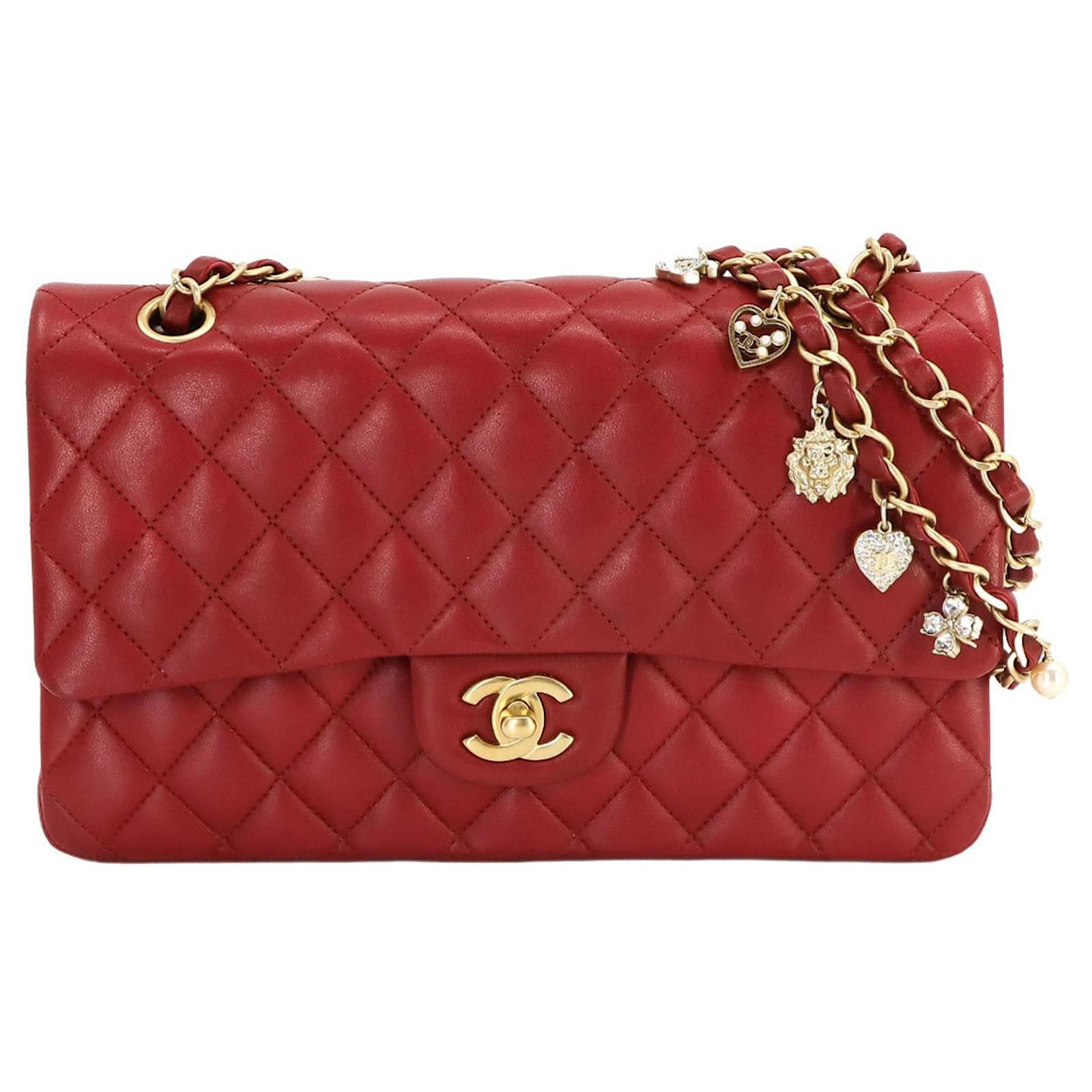 Chanel Timeless Red Leather ref.1182566 - Joli Closet