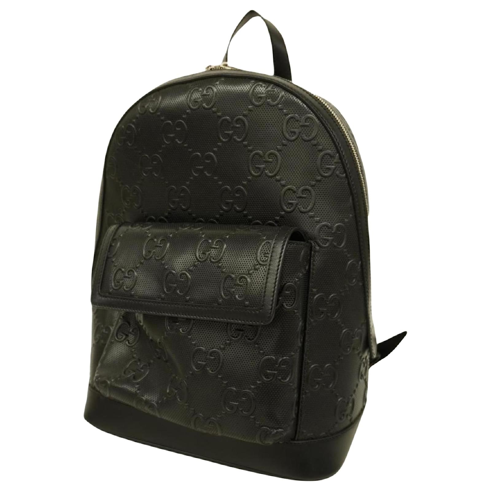 Gucci GG emboss Black Leather ref.1183698 - Joli Closet