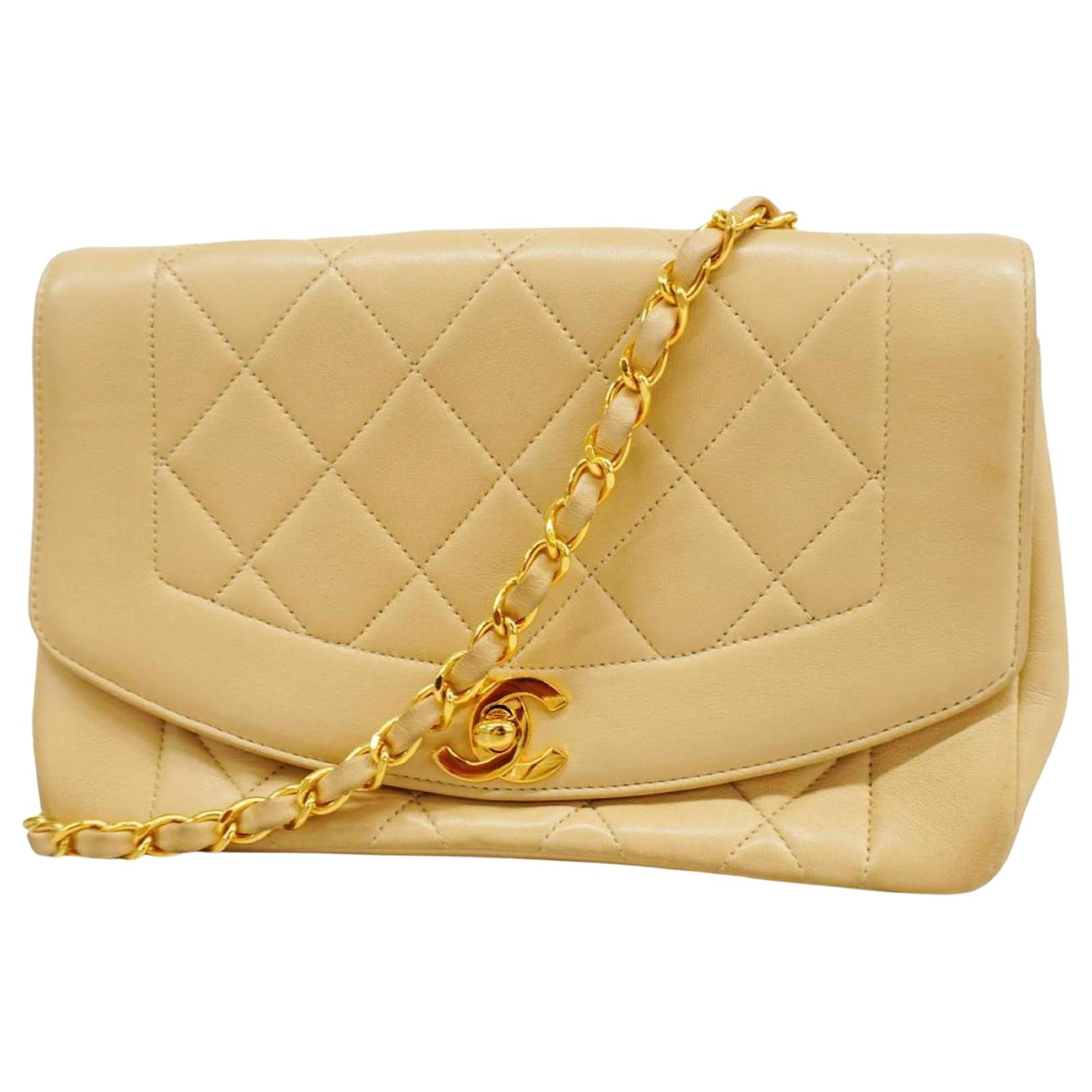 Chanel Diana Beige Leather ref.1183709 - Joli Closet