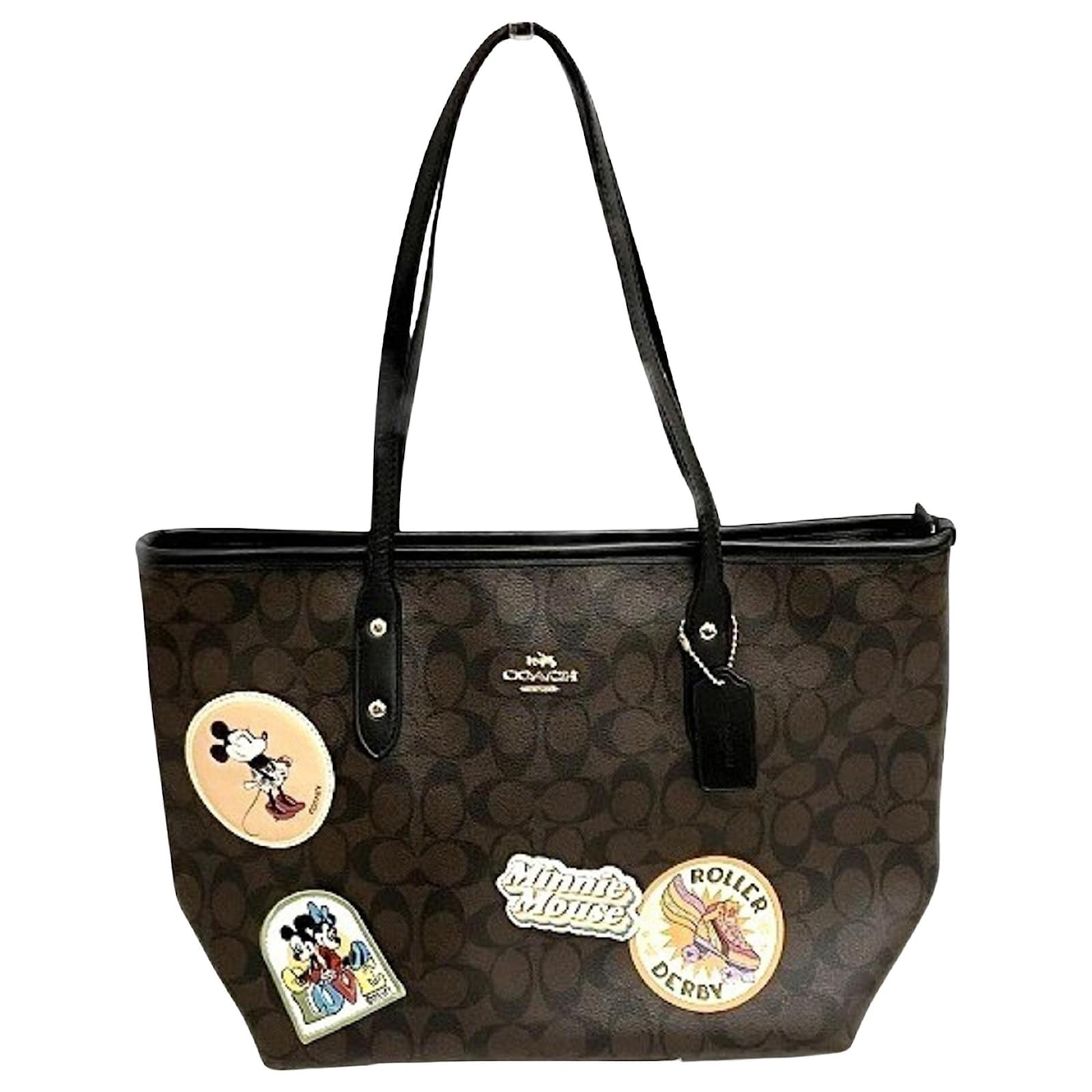 Coach Mickey Mouse Brown Cloth ref.1183764 - Joli Closet