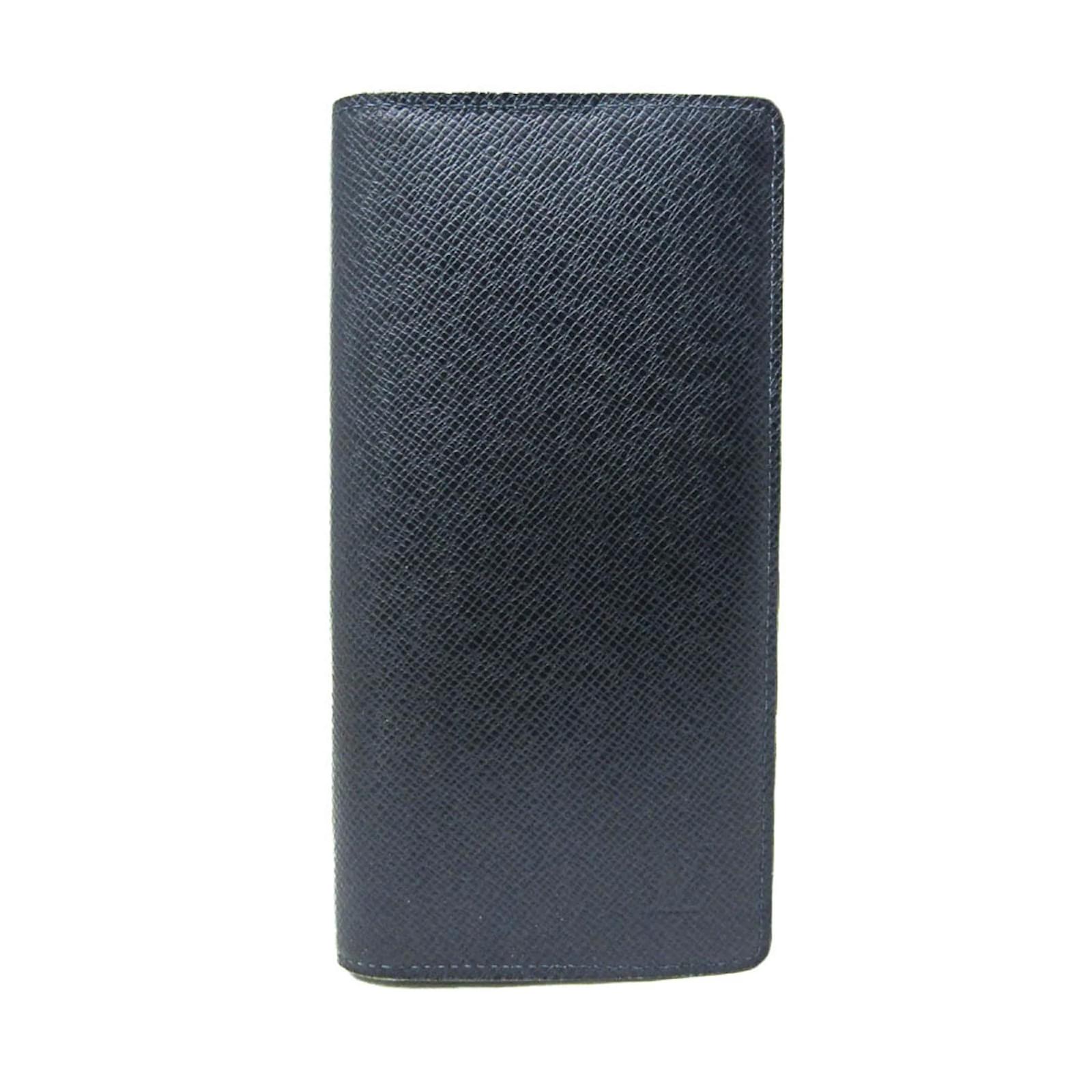 Louis Vuitton Brazza Navy blue Leather ref.1186056 - Joli Closet