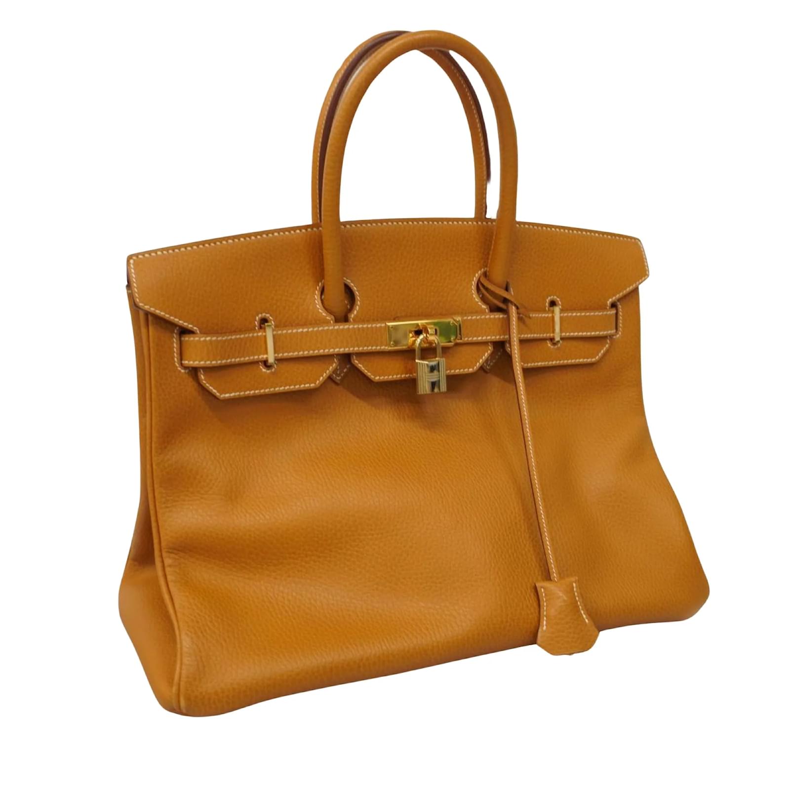 Hermès HERMES BIRKIN 35 Brown Cloth ref.1187444 - Joli Closet