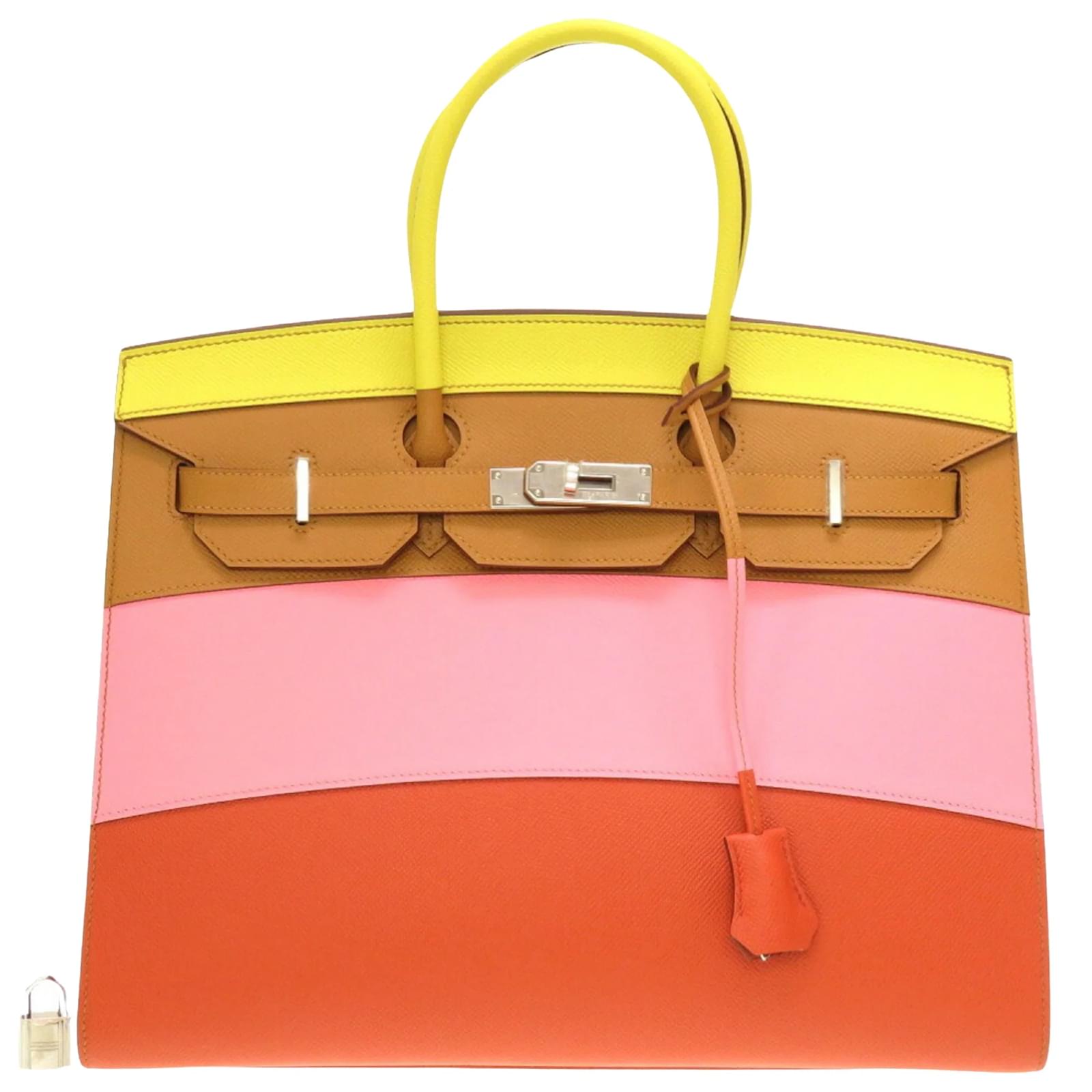Hermès HERMES BIRKIN 35 Multiple colors Leather ref.1187787 - Joli Closet