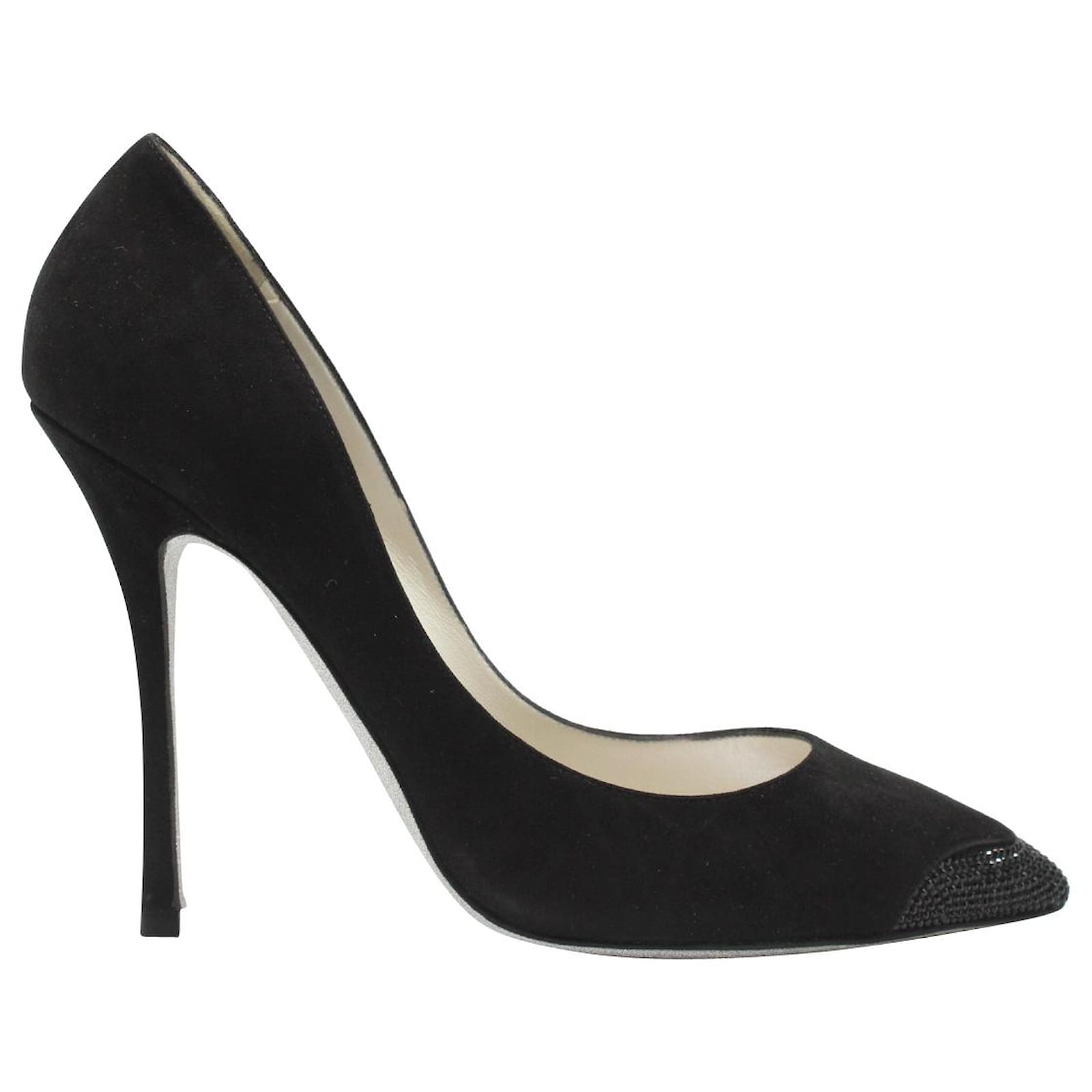 Rene Caovilla Décolleté Pumps in Black Suede ref.1190664 - Joli Closet