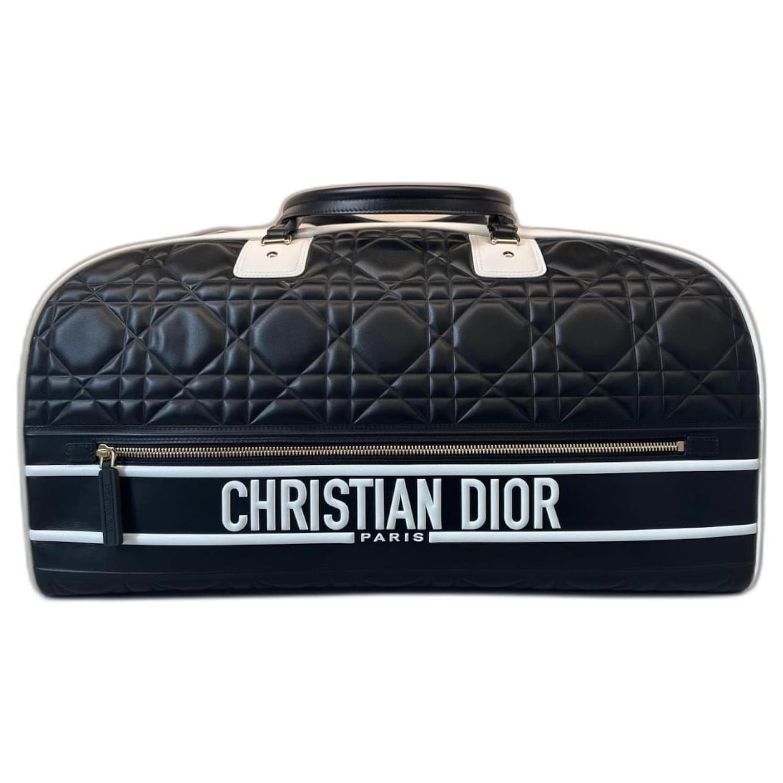 Christian Dior travel bag with shoulder strap Limited Edition Black ...