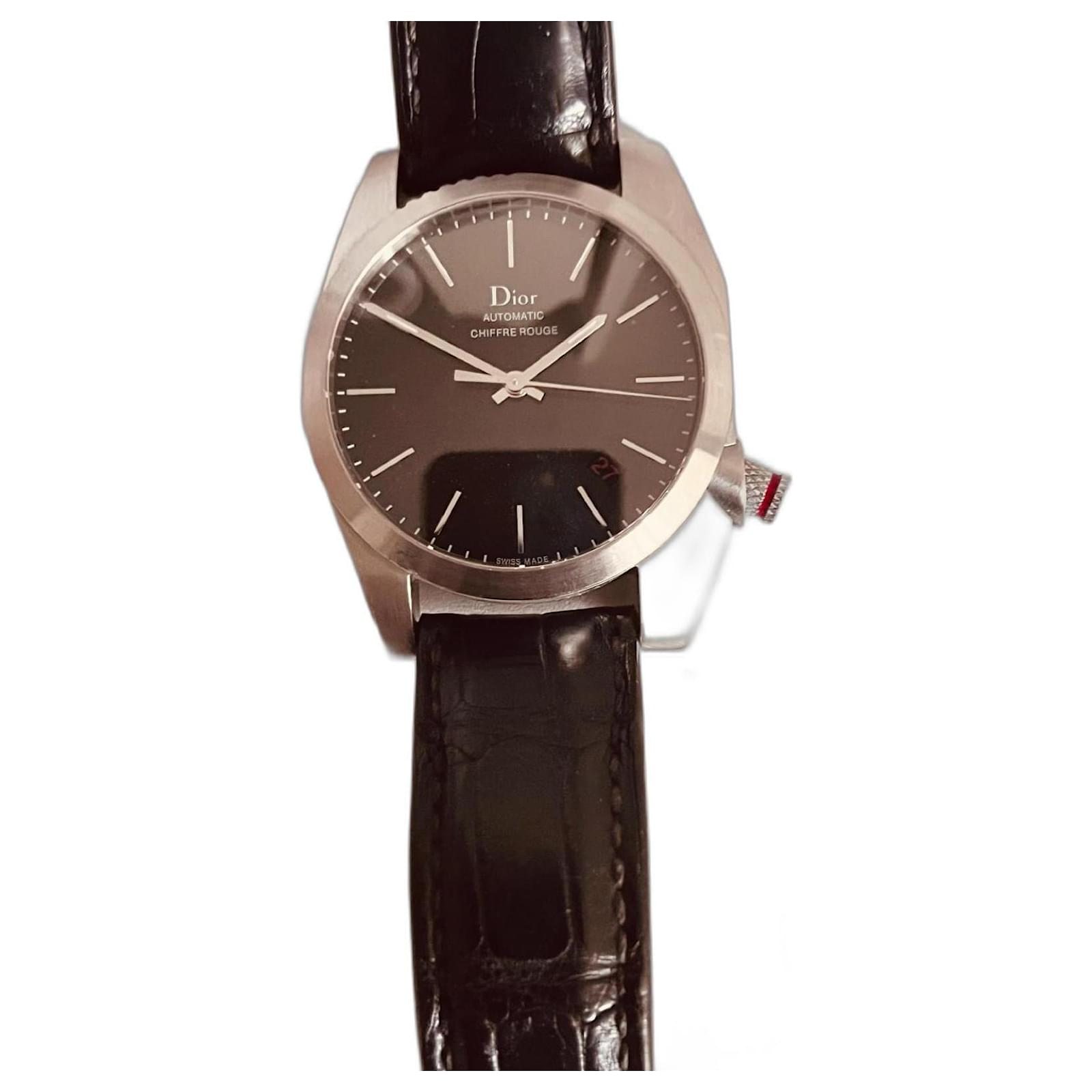 Christian Dior números rojos Negro Acero ref.1192412 - Joli Closet